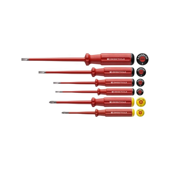 PB Swiss Tools PB 5542.SL Classic VDE Insulated Screwdriver Set, Slim ...