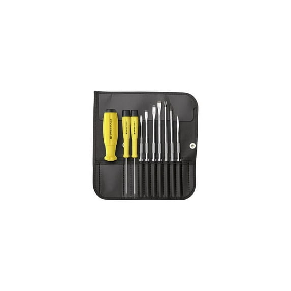 PB Swiss Tools PB 8215.ESD Screwdriver Set Slotted/Phillips in Roll-Up ...