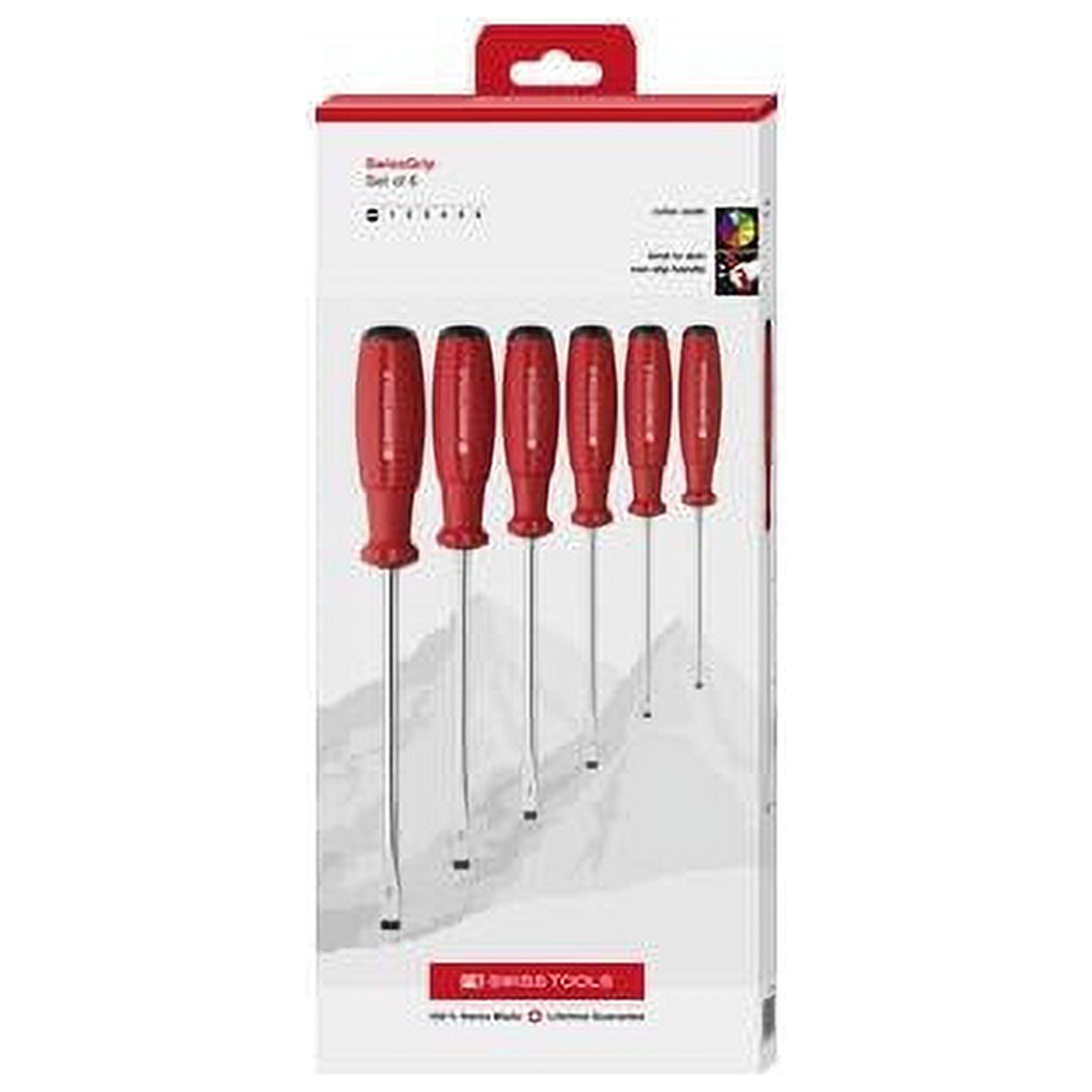 PB Swiss Tools PB 8561.CBB SwissGrip Screwdriver Set, Set, Slotted, 6 pcs - Walmart.com