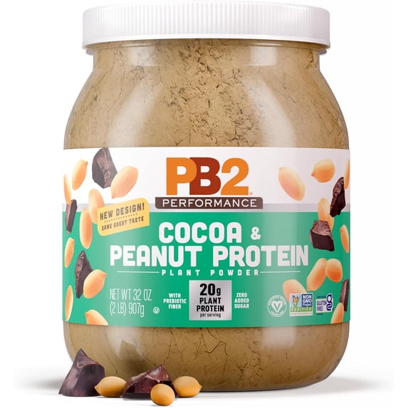 PB2 Performance Peanut Plant Based Vegan Protein Powder | 20g Complete ...
