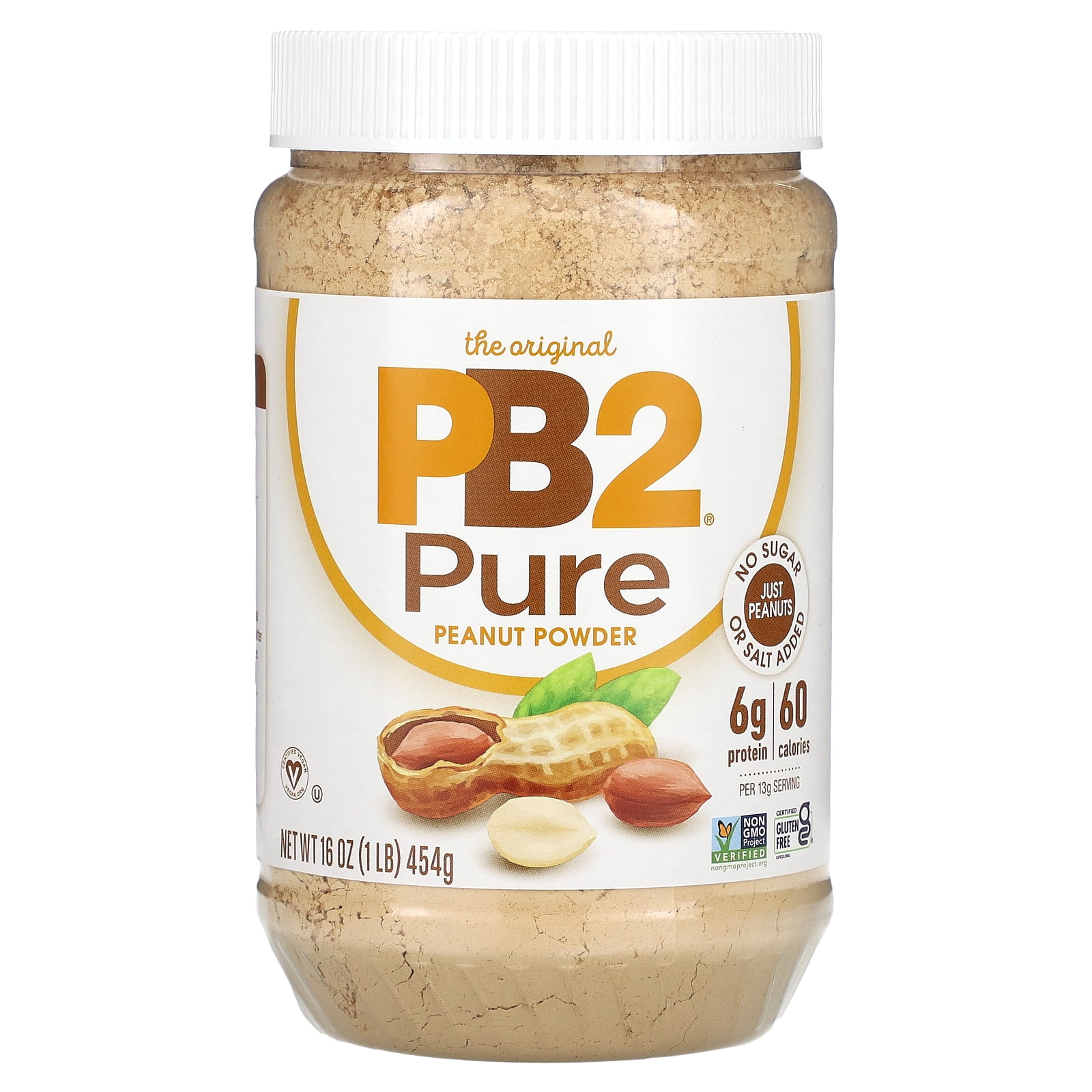 PB2 Foods The Original Peanut Powder, Pure, 1 lb (454 g) - Walmart.com