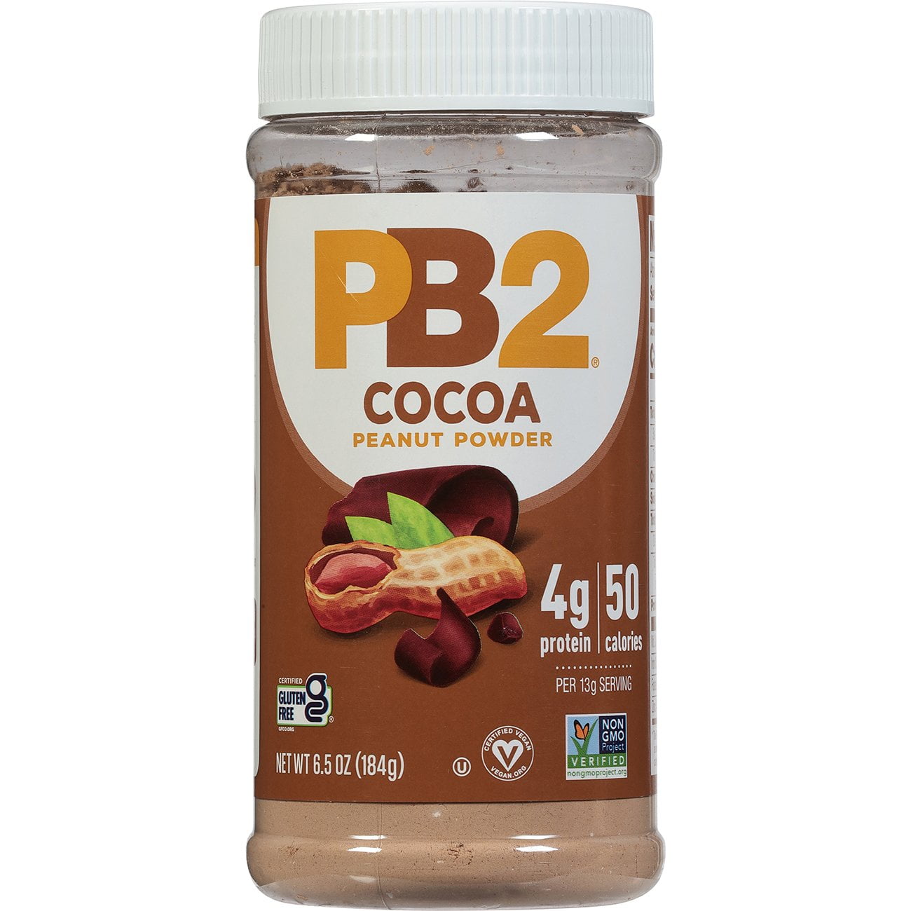 PB2 Peanut Powder with Cocoa, 6.5 oz, High-Protein Powder for Smoothies ...