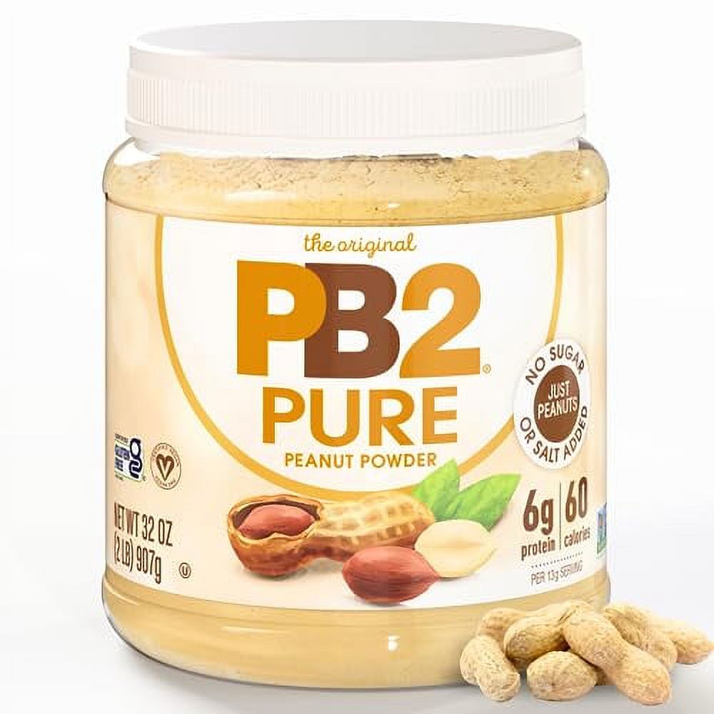 PB2 Pure Peanut Butter Powder - [2 lb/32 oz Jar] - No Added Sugar, No ...