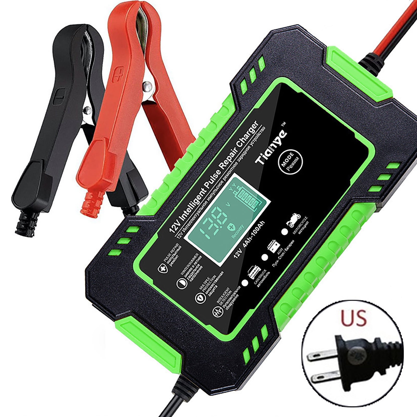 PBAZIH 12V/6A Smart Automatic Car Battery Charger, Automotive Battery ...