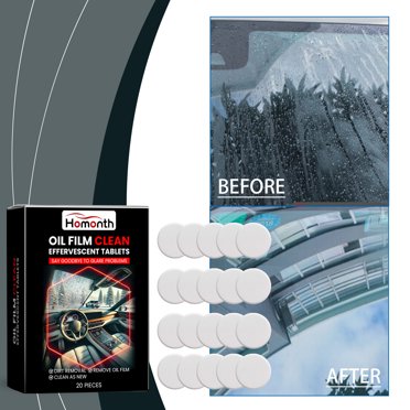 Windshield Cleaning Foam Tablets | Car Wash Effervescent Sheet ...