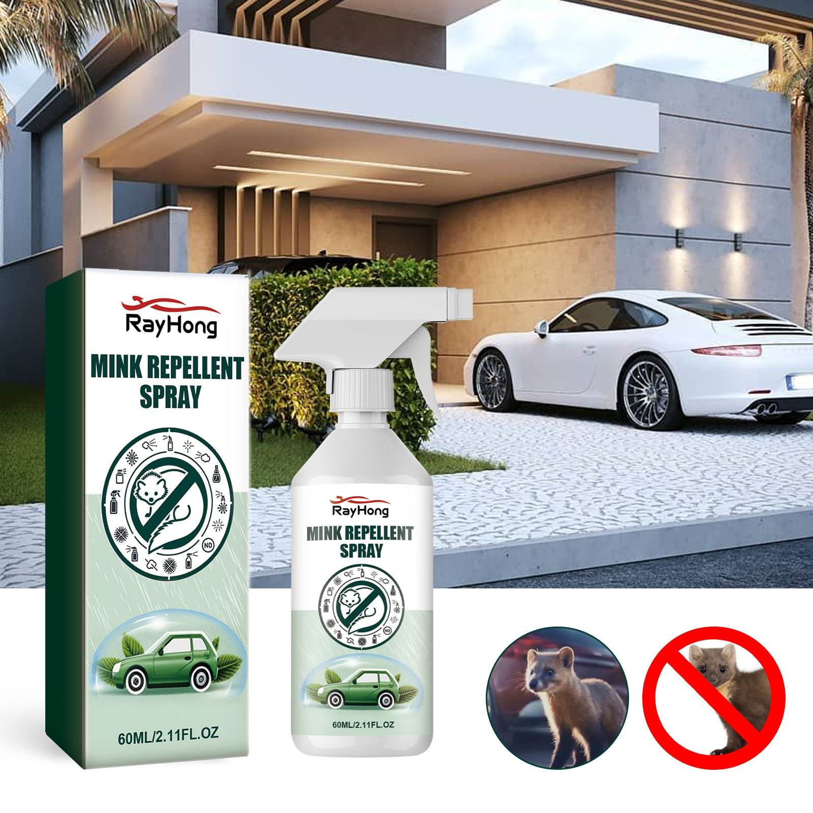 PBAZIH 60ml Mink Repellent for Vehicles Prevents Unwanted Pests in Your ...