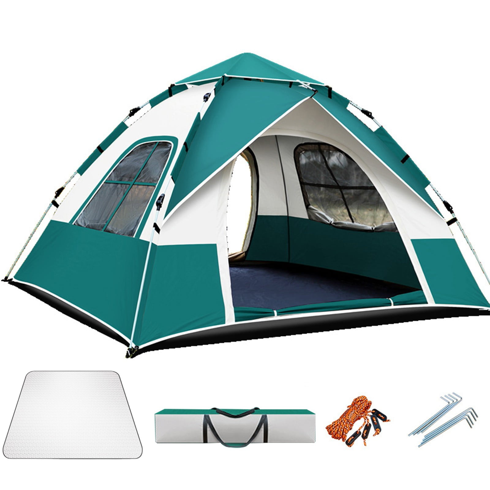 PBAZIH Automatic Pop Up Tent, 3-Second Setup, Waterproof & Sun ...