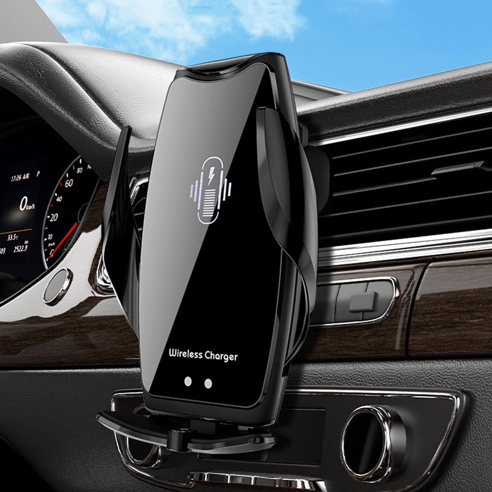 PBAZIH Car Mounted Intelligent Wireless Charging Bracket, 15W Fast ...