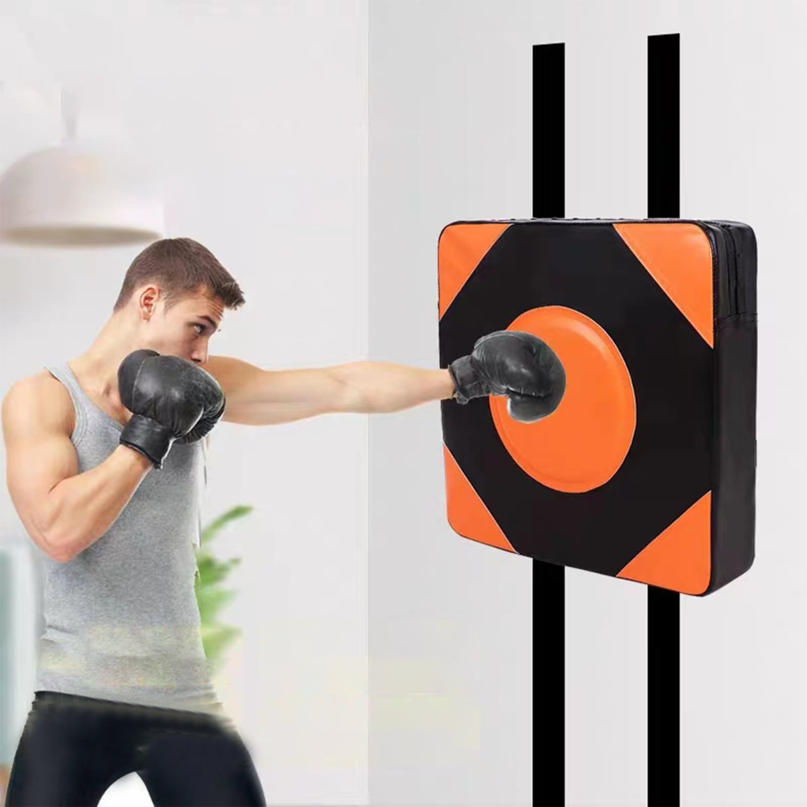 PBAZIH Faux Leather Wall Boxing Pad, Punch Training Sandbag, Martial ...