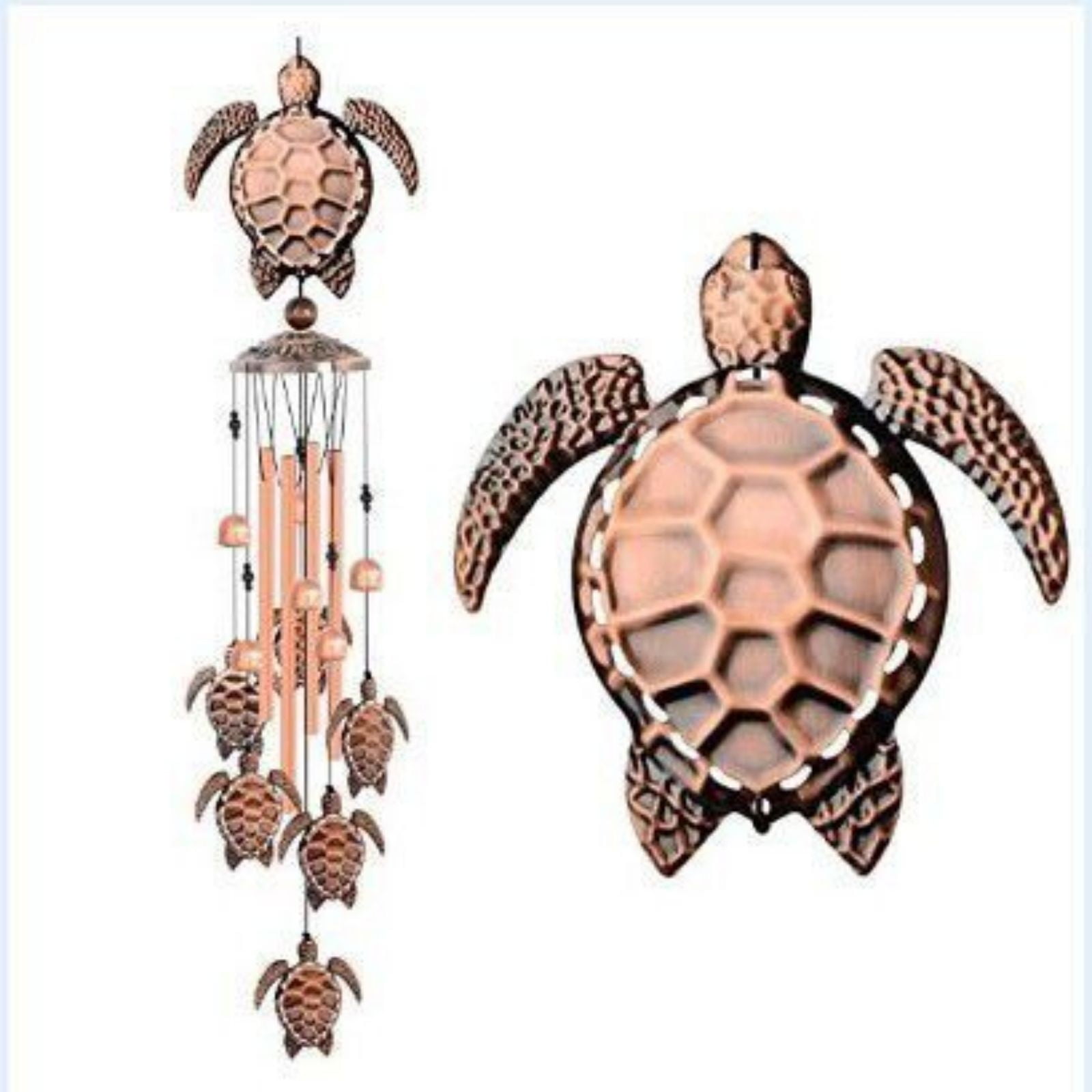 PBAZIH Handmade Copper Wind Chimes Unique Design with Beautiful ...