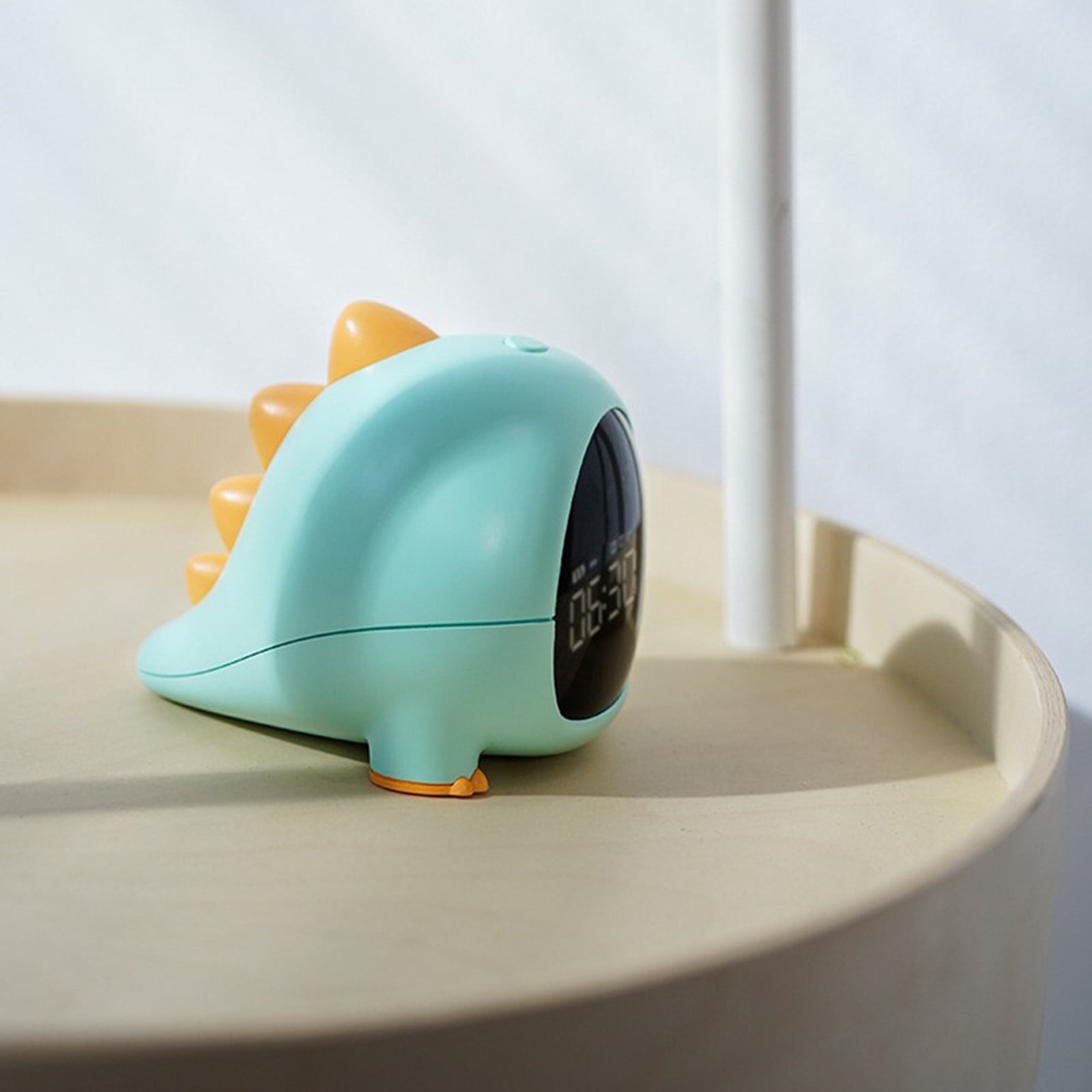 PBAZIH Kids USB Rechargeable Alarm Clock, Digital Dinosaur Alarm Clock ...