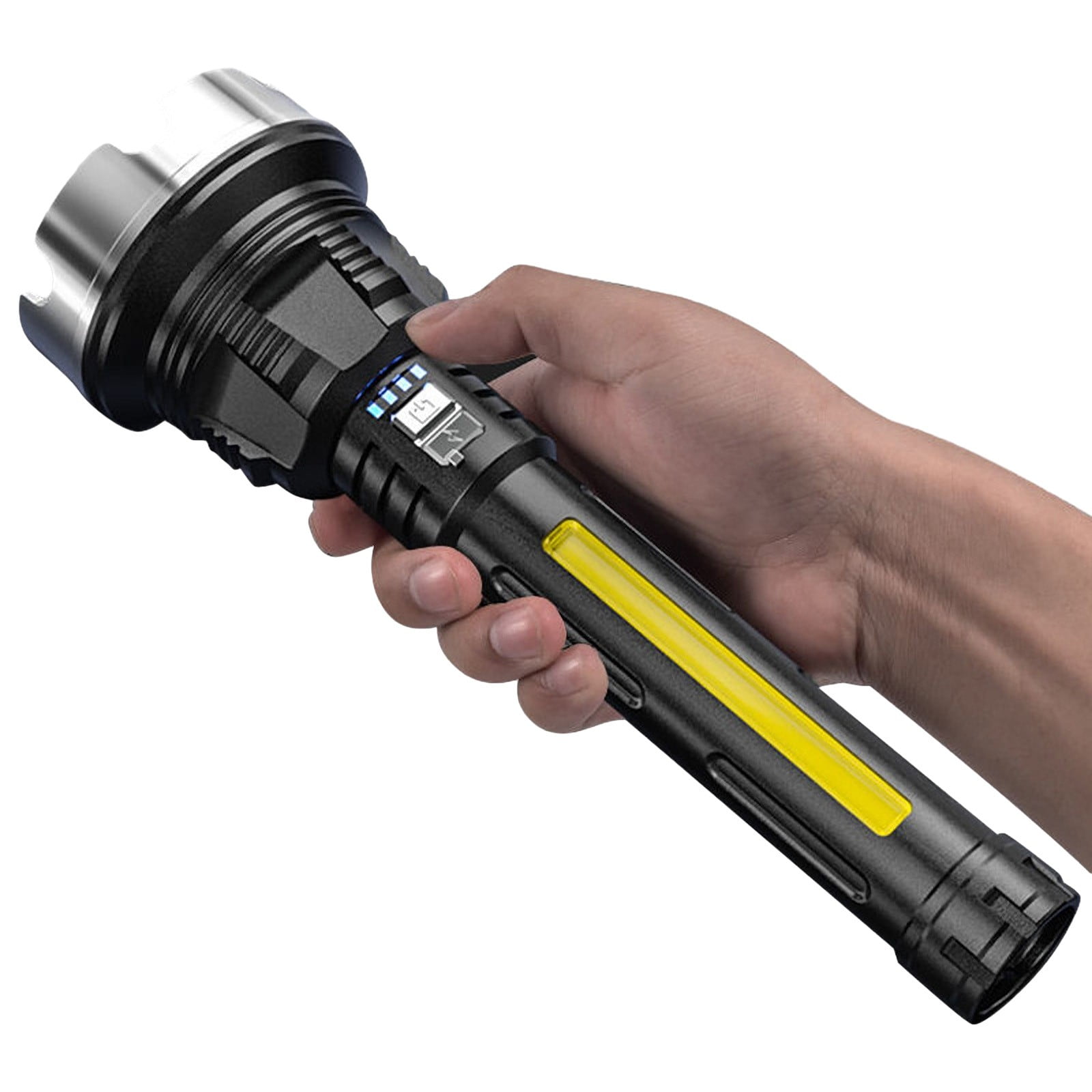 PBAZIH Outdoor Flashlight 1000 Lumens, Rechargeable LED Torch with 4 ...