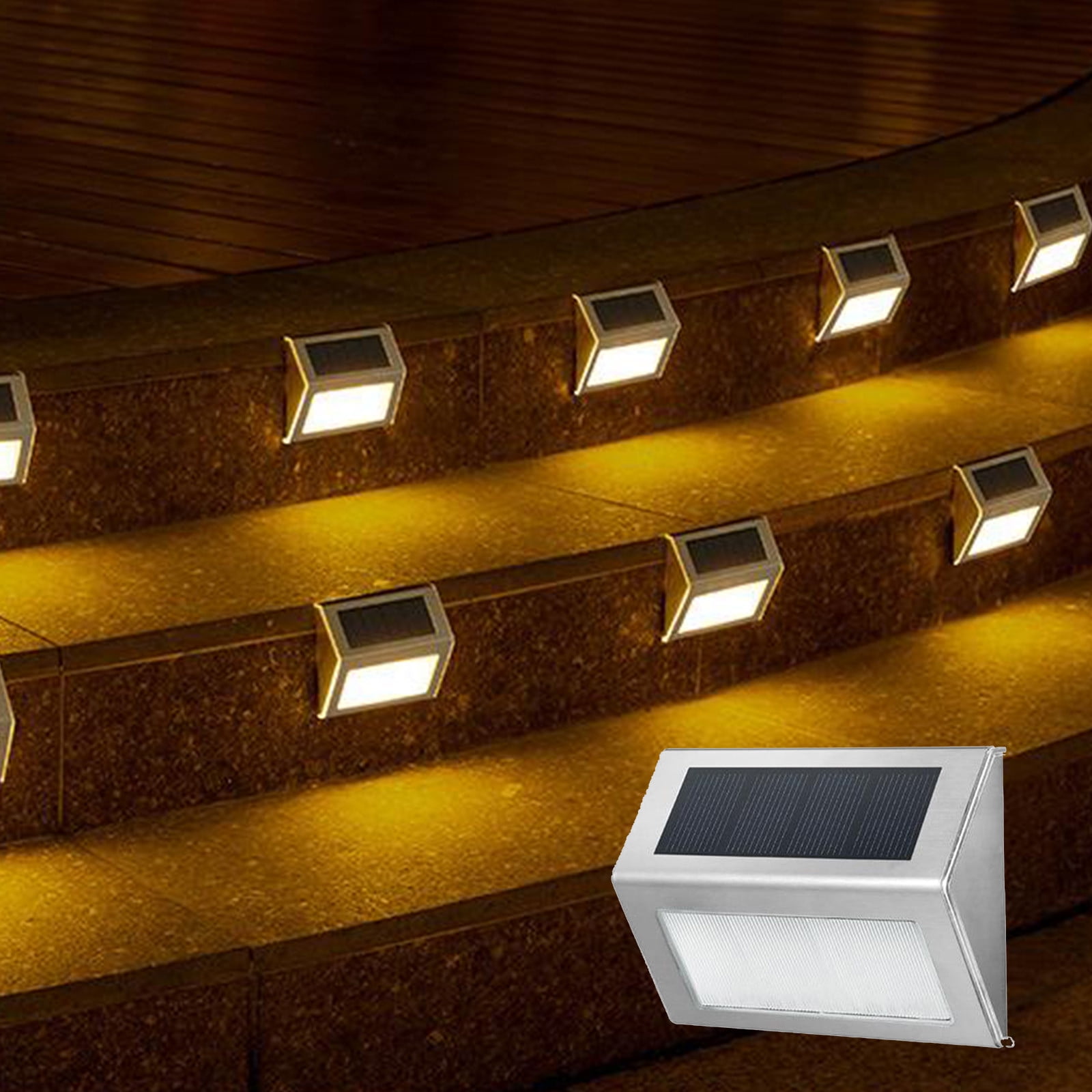 PBAZIH Outdoor Wall Lights, Stair Step Lights, Stainless Steel Garden ...