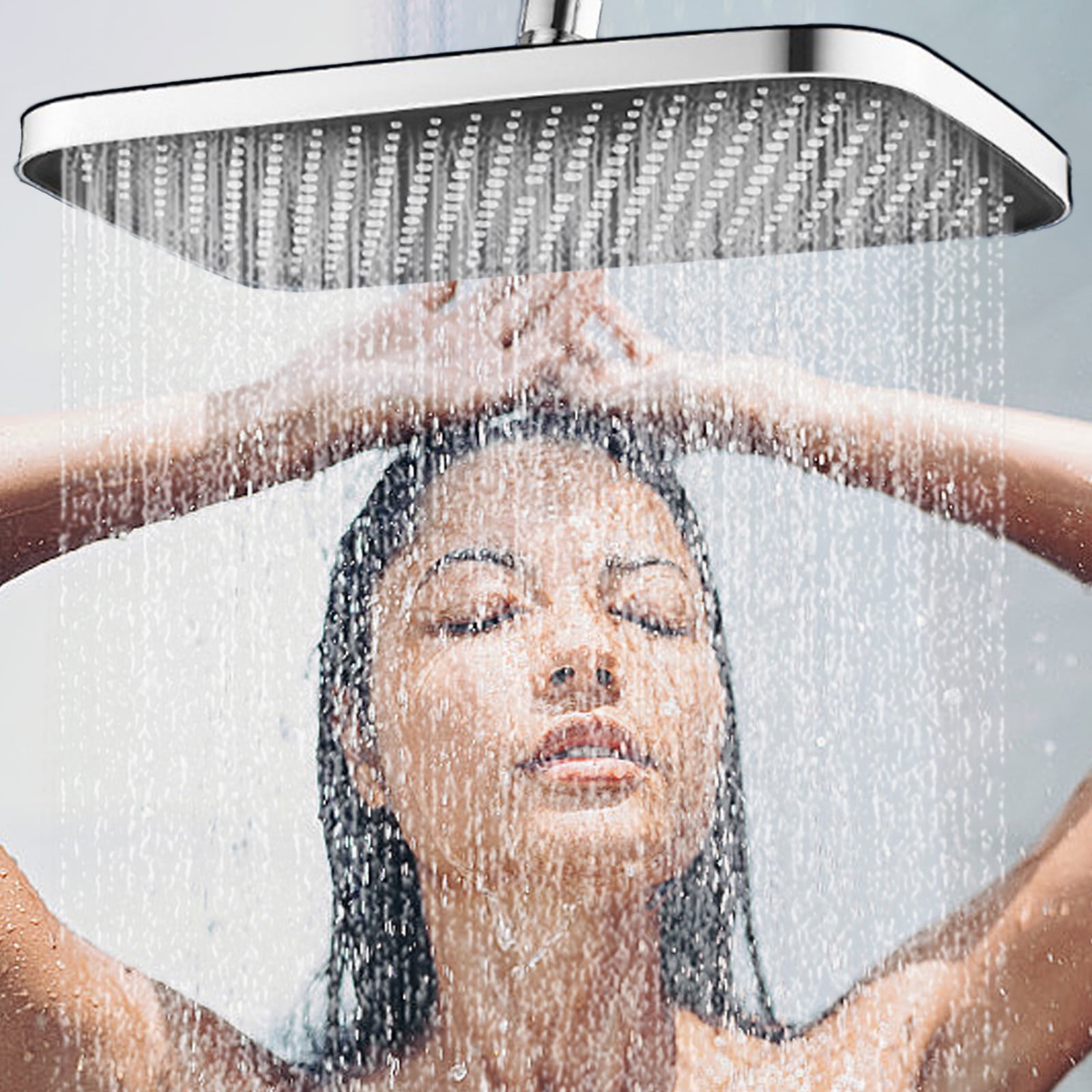PBAZIH Oversized Pressurized Shower Head, Adjustable High Pressure ...
