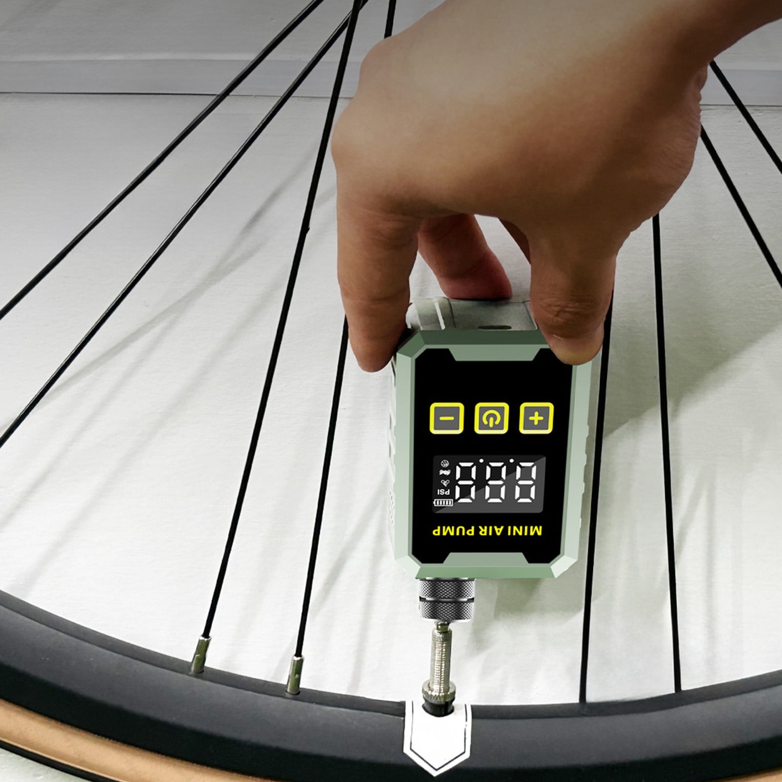 PBAZIH Portable Inflator Bicycle Intelligent Inflator Pump Riding ...