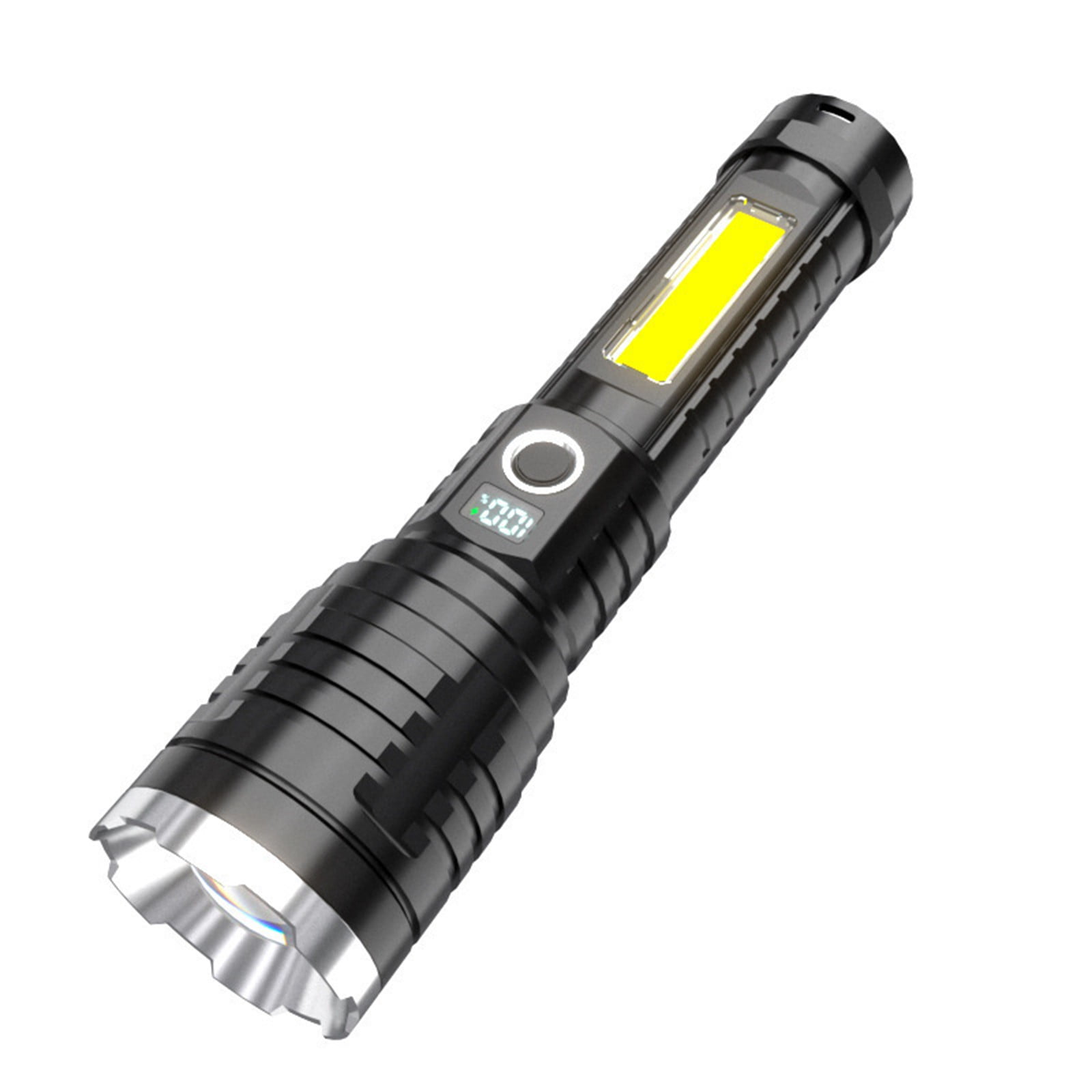 PBAZIH Rechargeable LED Flashlight, Telescopic Zoom, 5 Lighting Modes ...