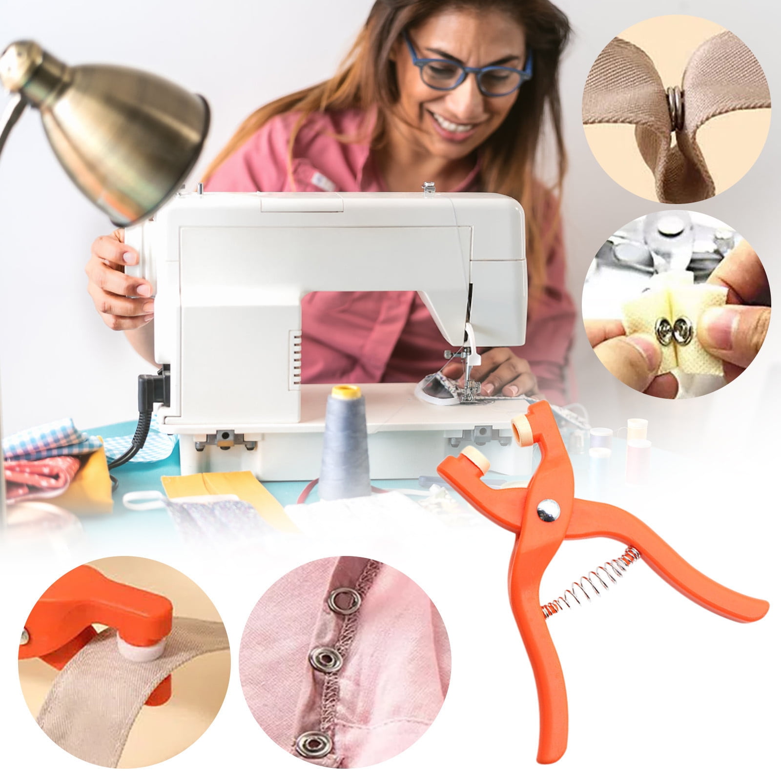 PBAZIH Snap Button Kit for Sewing with Metal Snaps and Installation ...