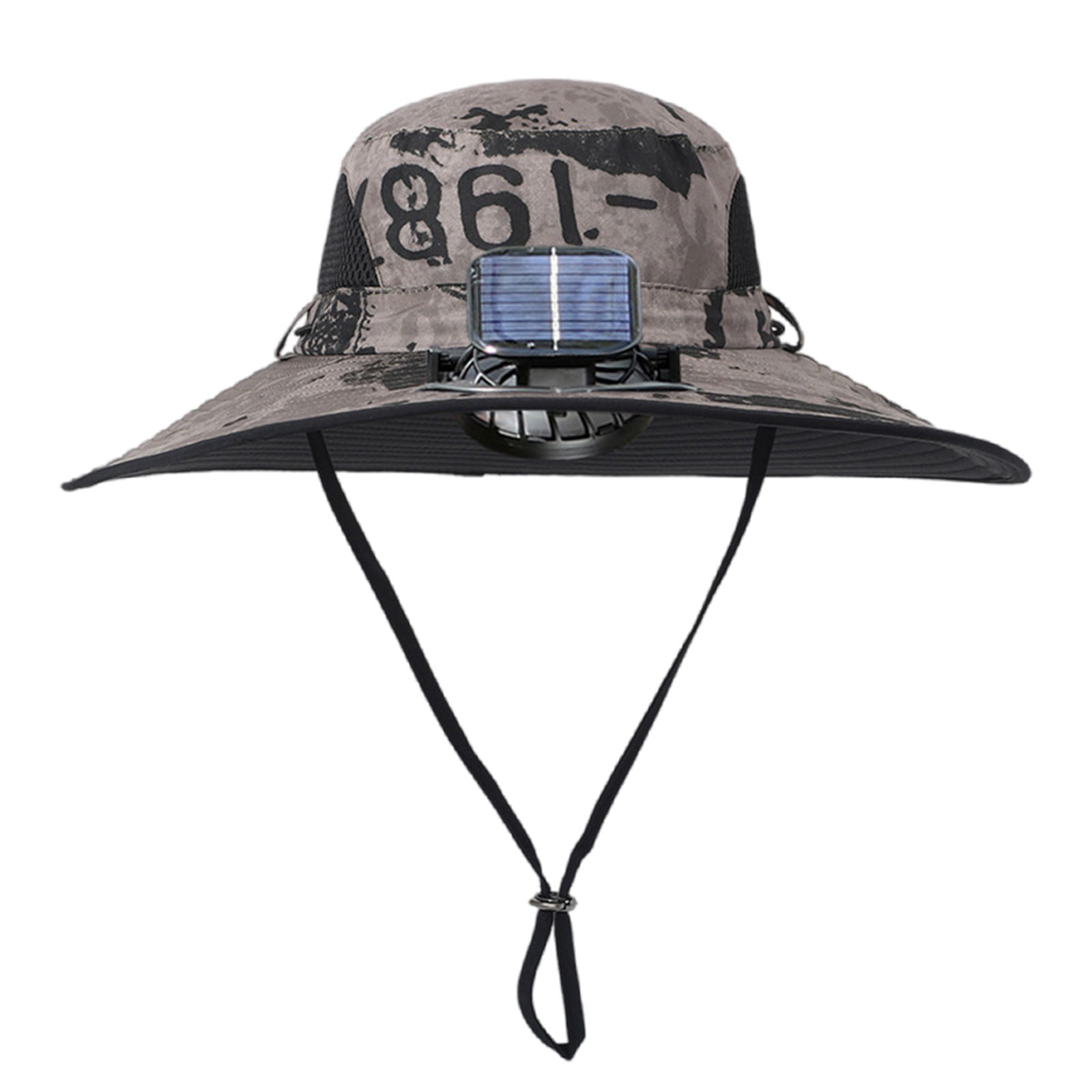 PBAZIH Solar Fan Hat, USB & Solar Charging Outdoor Sun Hat with ...