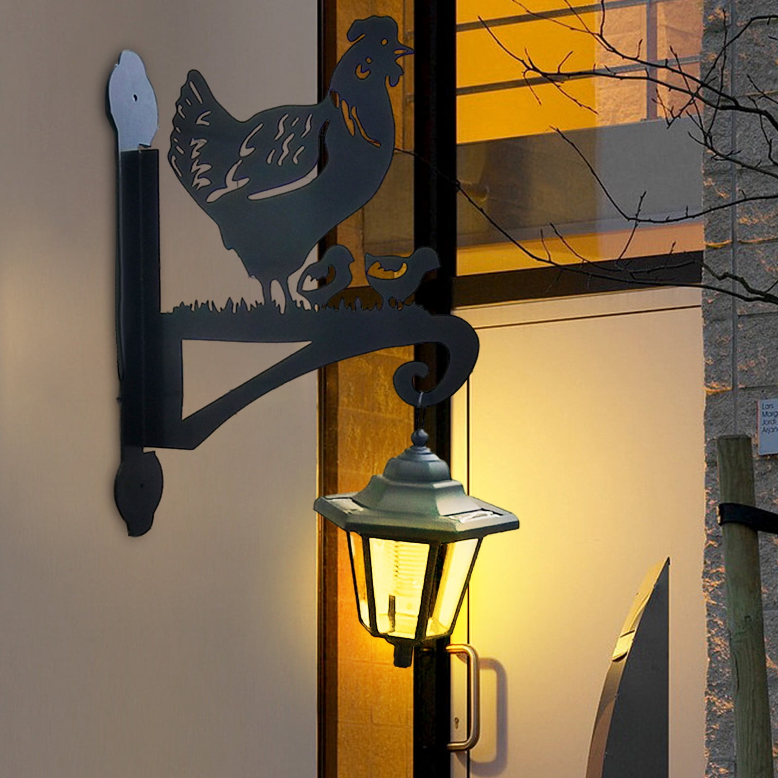 PBAZIH Solar Powered Patio Hanging Wall Lights, Garden Decorative LED ...