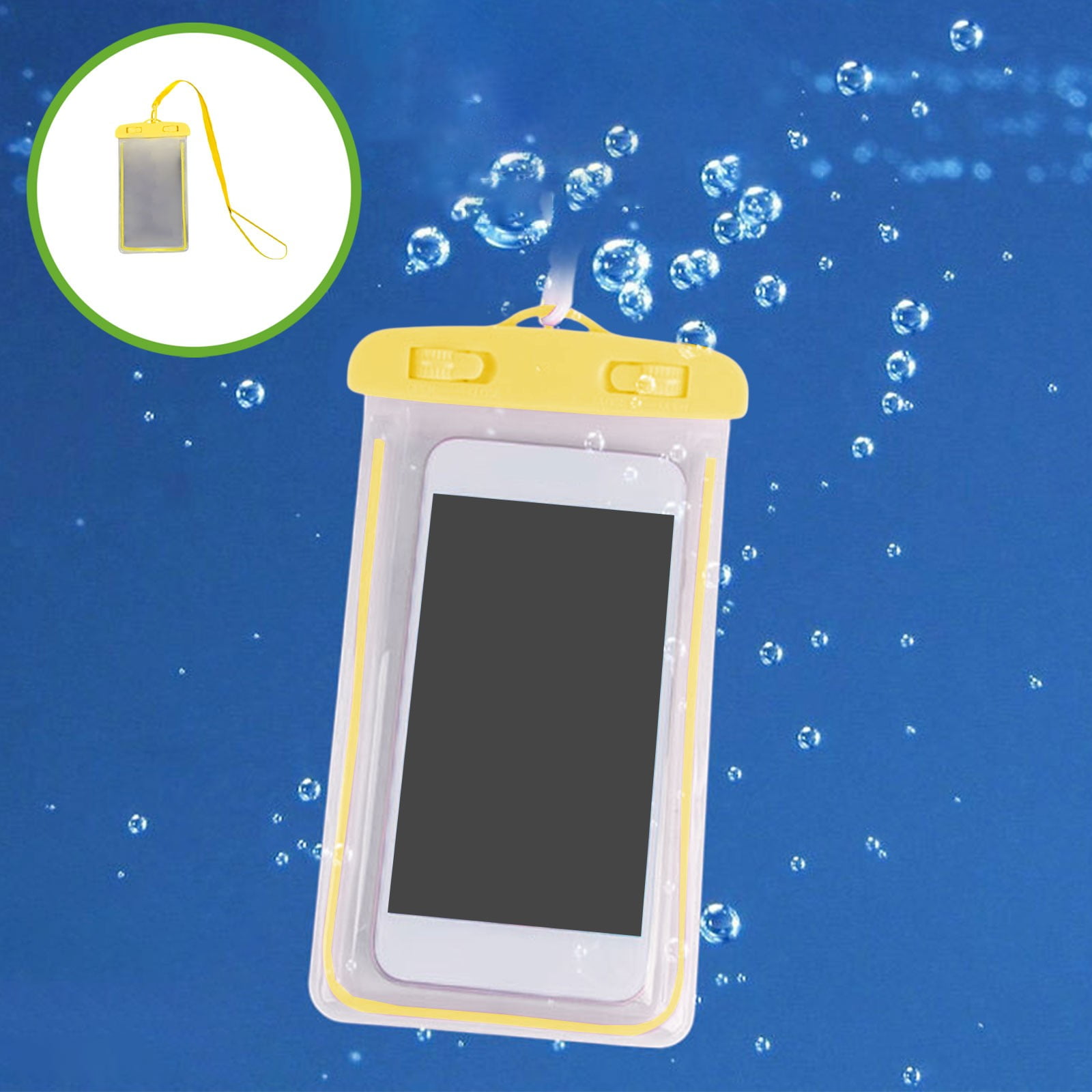 PBAZIH Transparent Night Mobile Phone Waterproof Bag, IPX8 Waterproof Pouch, Underwater ...