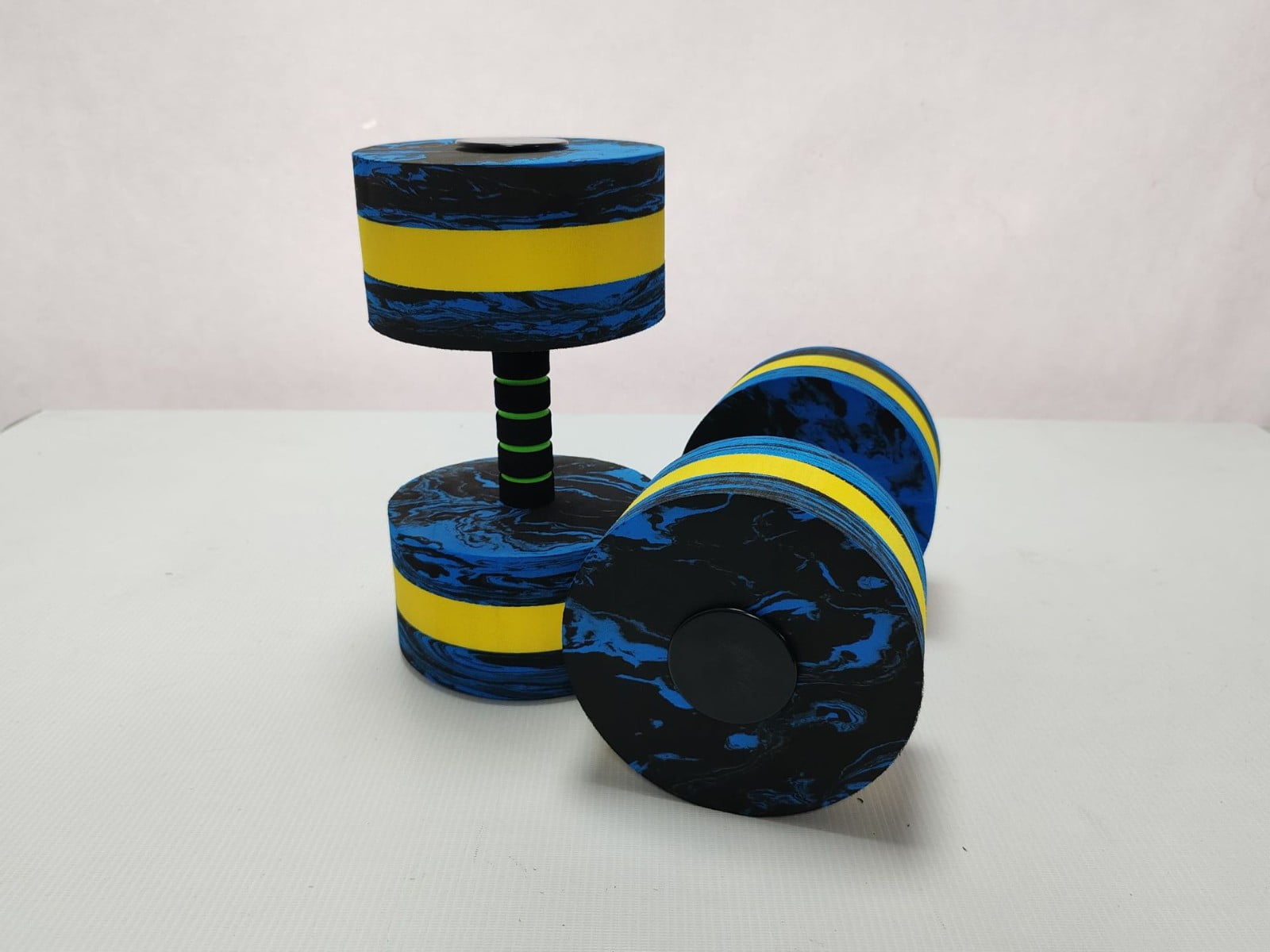 PBAZIH Water EVA Dumbbells, Camouflage Floating Fitness Dumbbells for ...