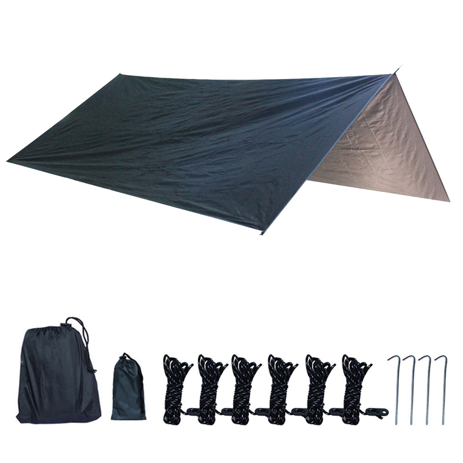 PBAZIH Waterproof Outdoor Sunshade Tent Tarp, 3x3m Beach Awning with ...
