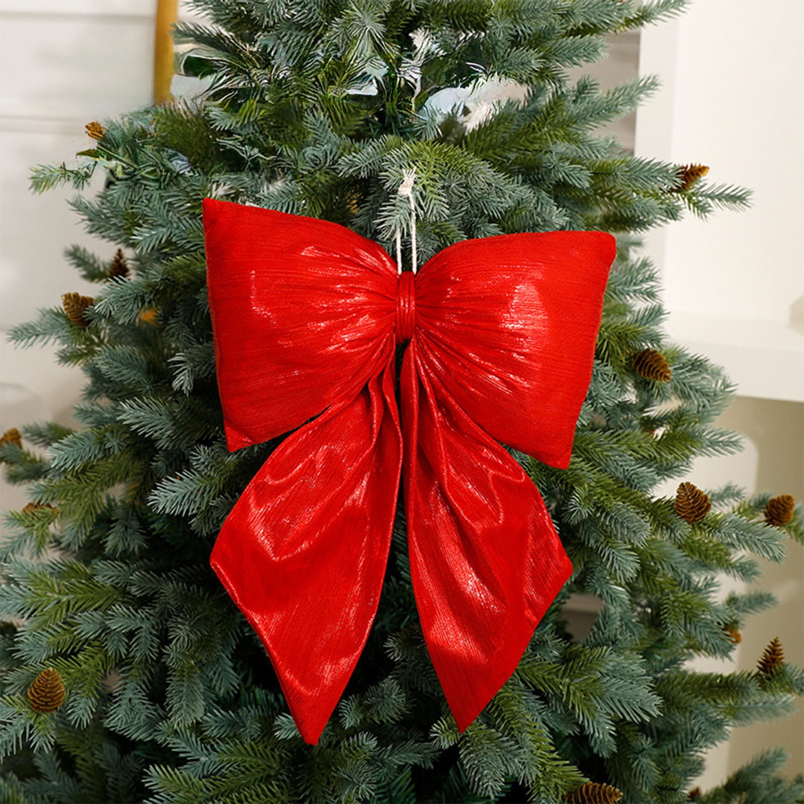 PBFRDSJ Large Christmas Bows, Christmas Tree Topper Bow, Satin Wreath ...