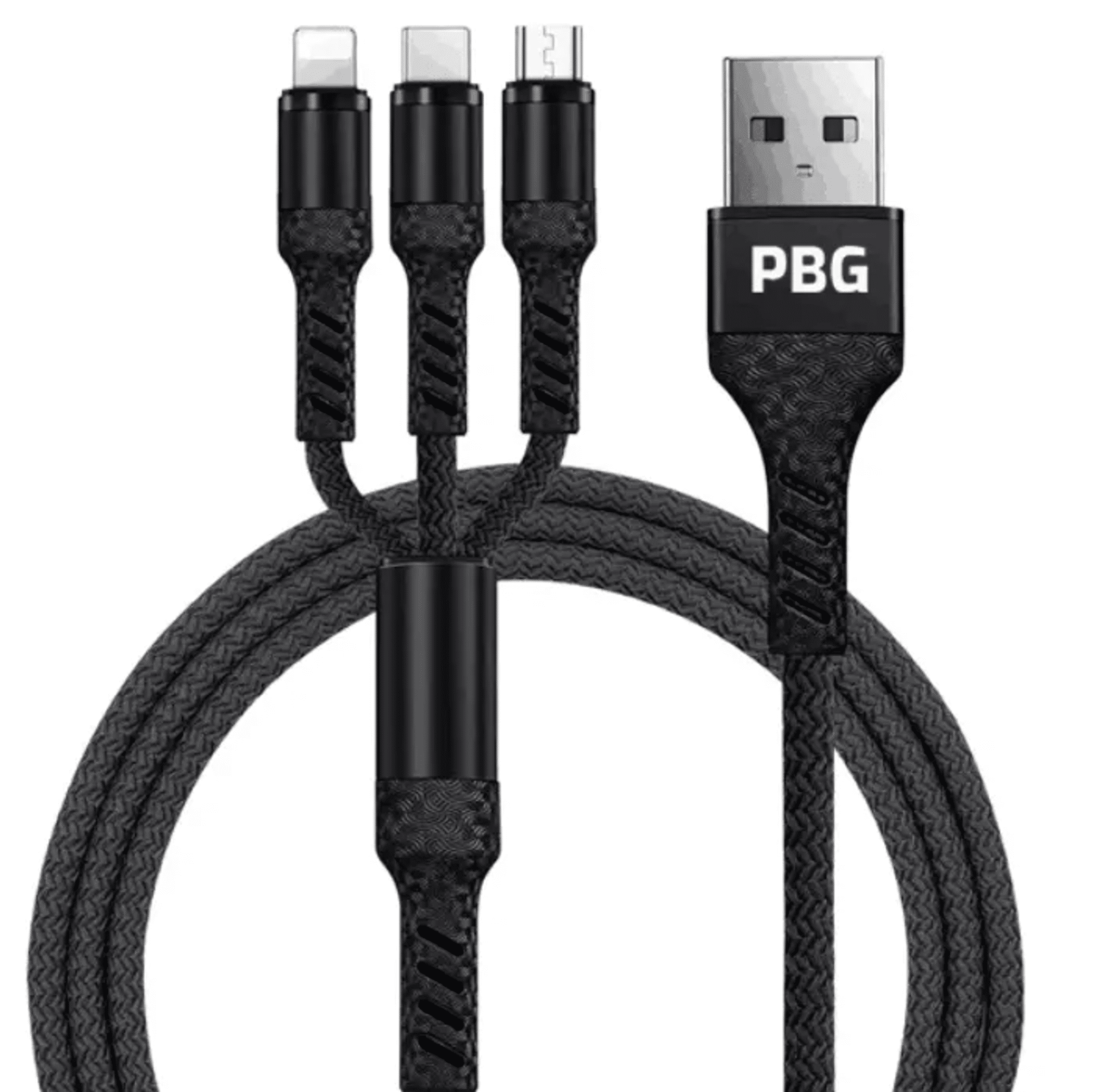 PBG 3 In 1 Charging Cable Collection 4 FT Large Charge 3 Devices at ...