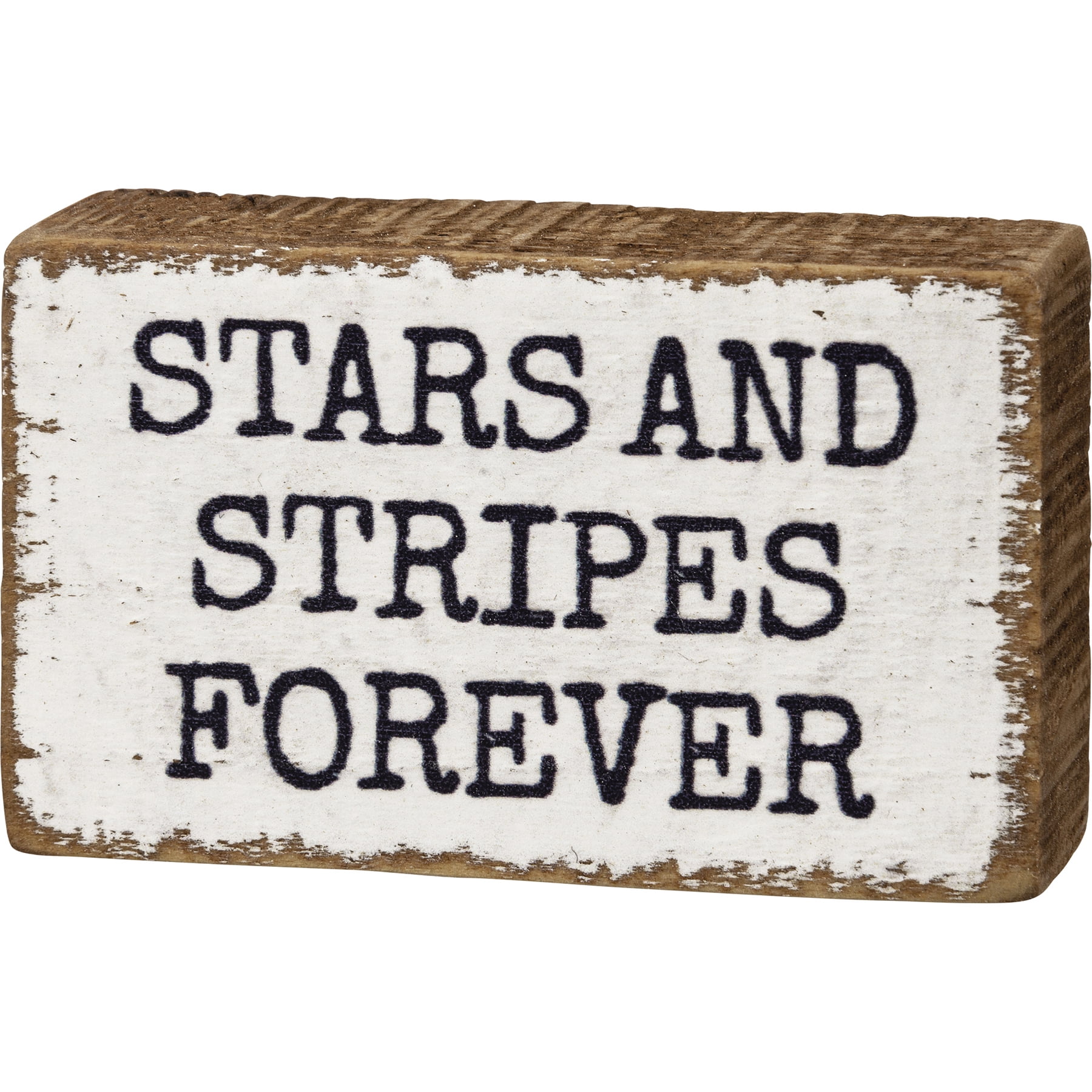 PBK Patriotic Decor - Stars Stripes Forever Prim Mini Tier Tray Block ...