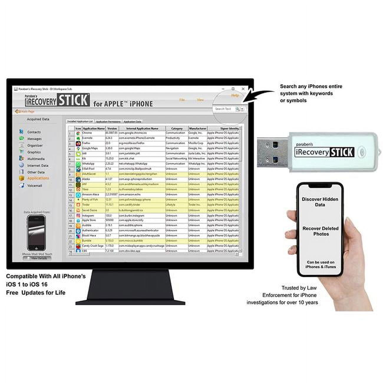 PBN-TEC PBN-IRS iRecovery Stick for iPhone - Walmart.com
