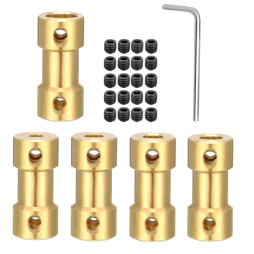 PBPBOX 1Set Durable Brass Shaft Coupler for Motor DIY Model Accessories ...