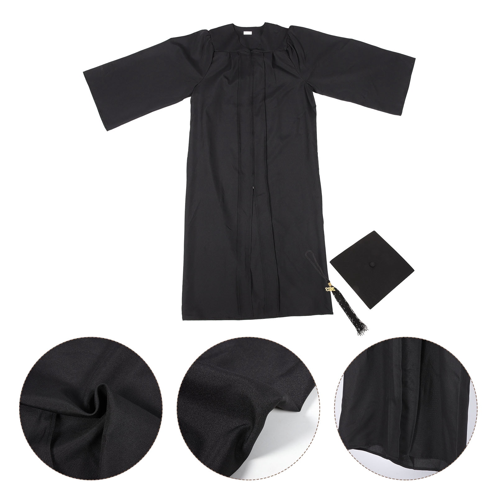 PBPBOX 1Set Lightweight Breathable Graduation Gown with Trencher Hat ...