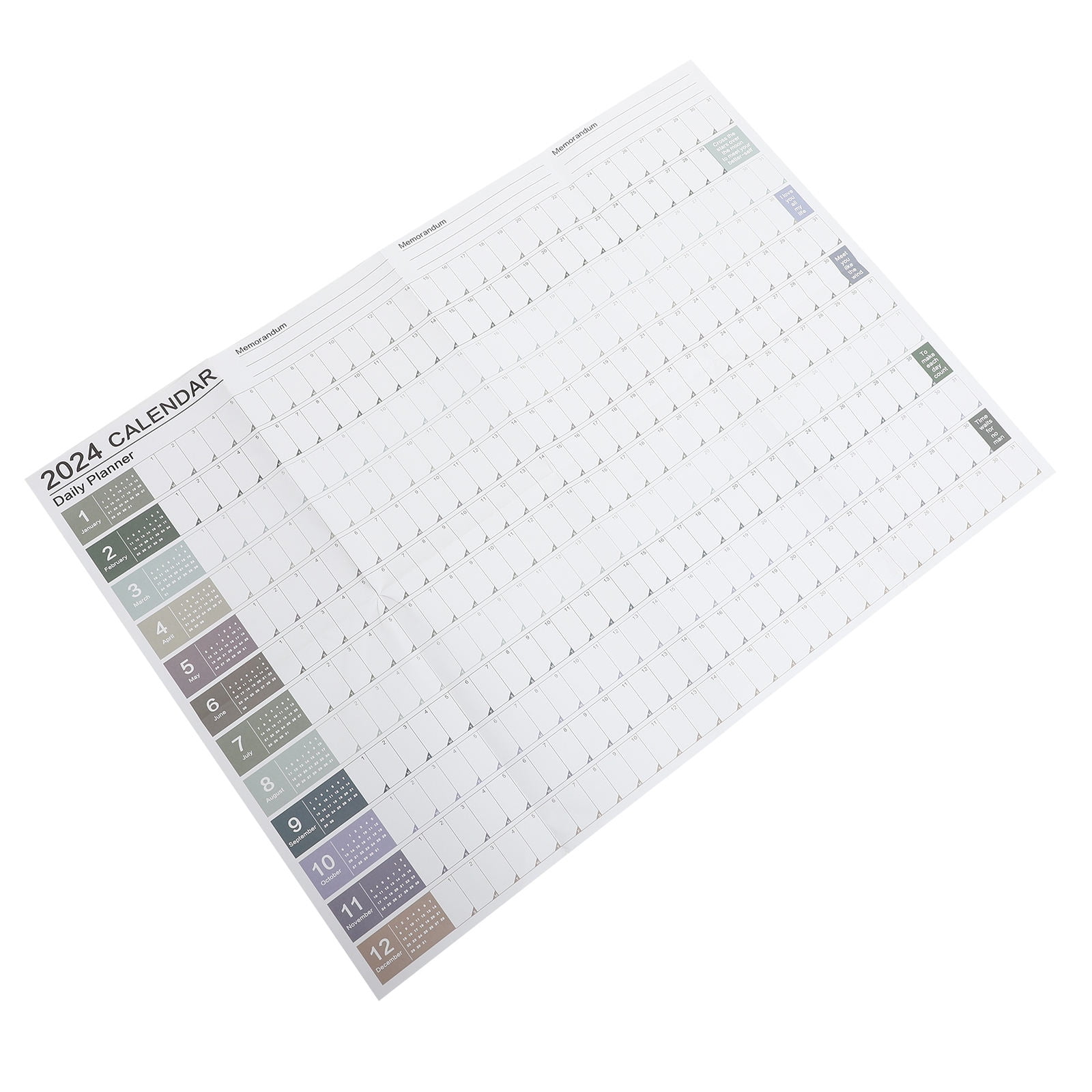 PBPBOX 1 Set Large Hanging Calendar for Office Use Paper in Assorted ...