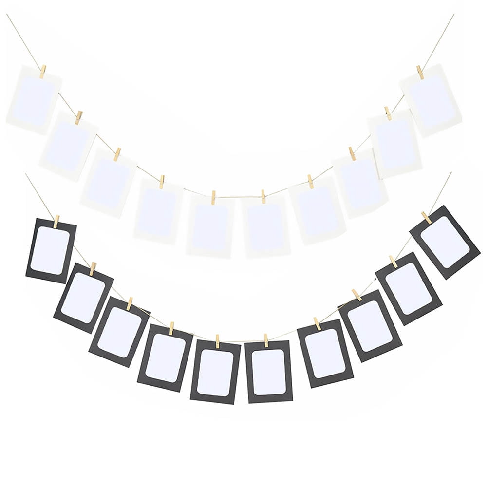 PBPBOX Picture Hanging Buntings Photo Banner Paper Rectangle 1 Set ...