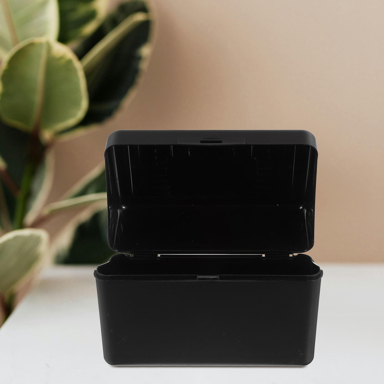 PBPBOX 1Set Sleek Black Plastic Flash Card Organizer Box for Efficient ...