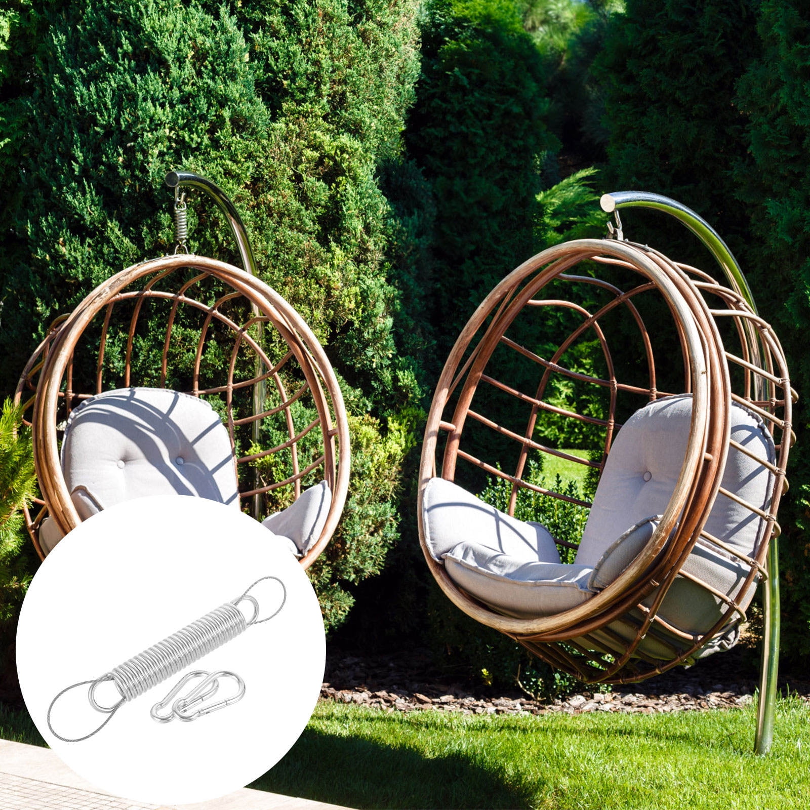 PBPBOX 1 Set of Swing Hanging Spring Stainless Steel Porch Hammock ...