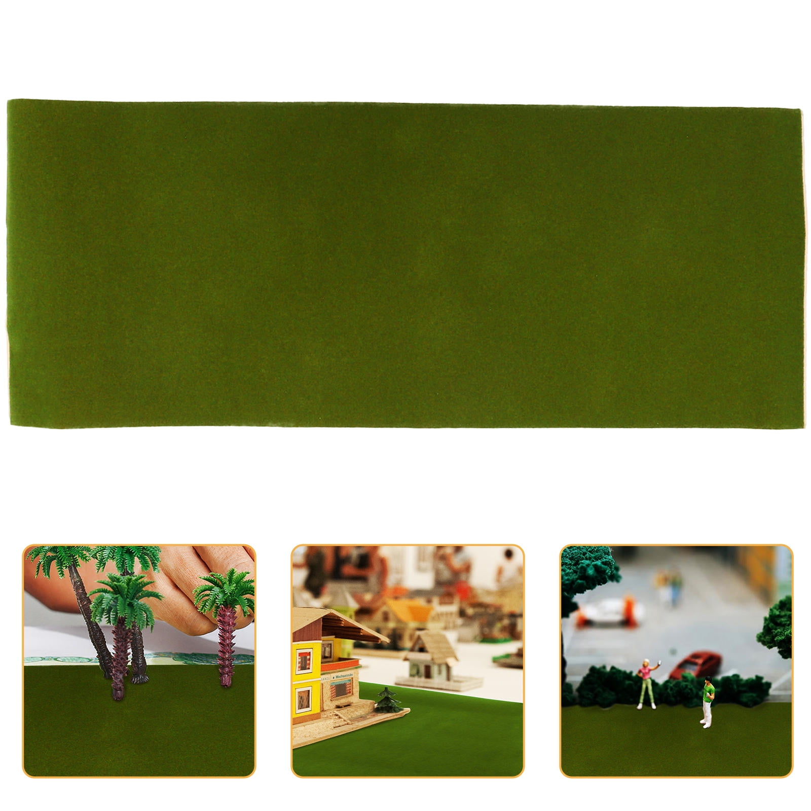 PBPBOX Artificial Fake Grass Mat Light Green Cuttable Turf for DIY ...