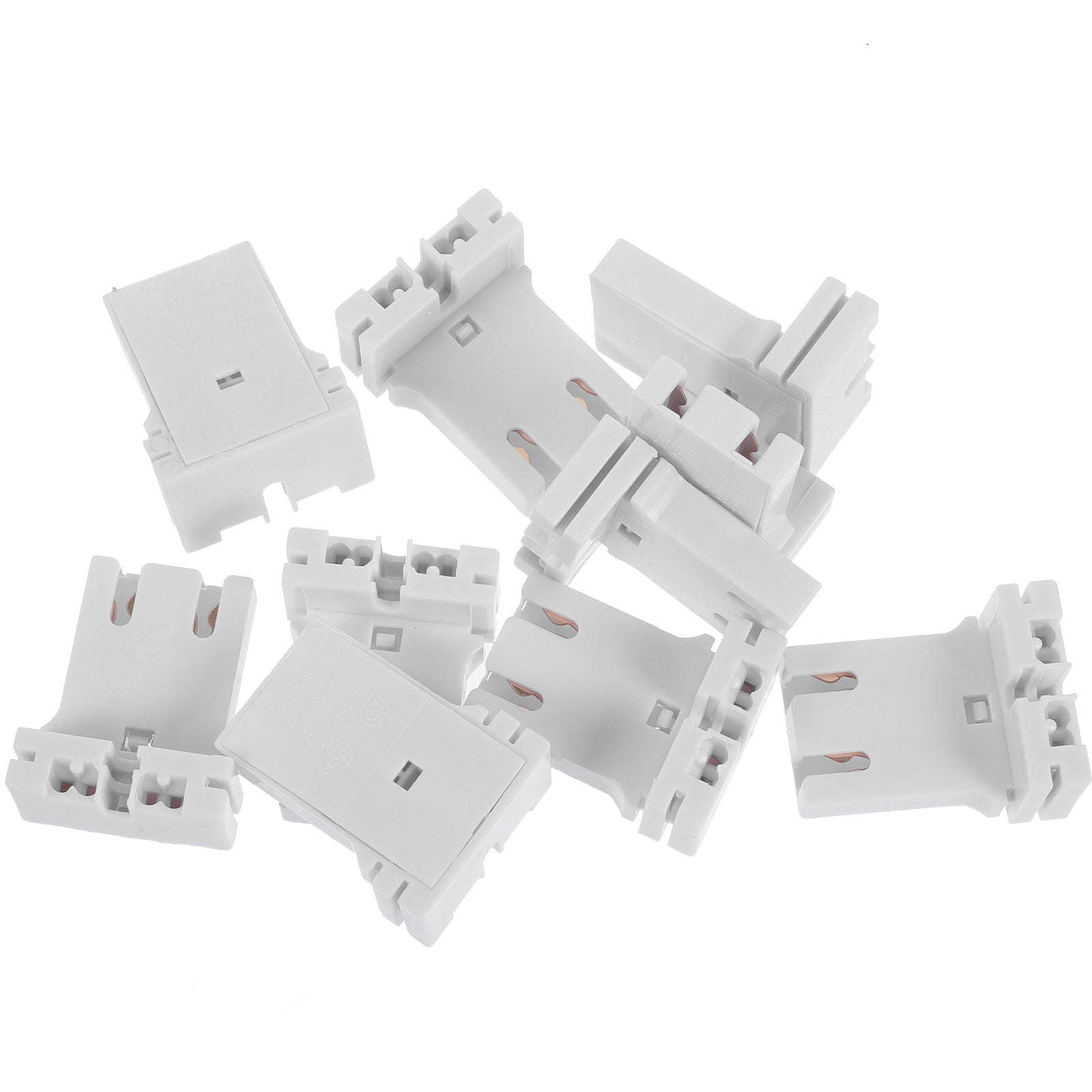 PBPBOX 10 Pcs Fluorescent Lamp Holder Universal Lamp Holder Socket ...