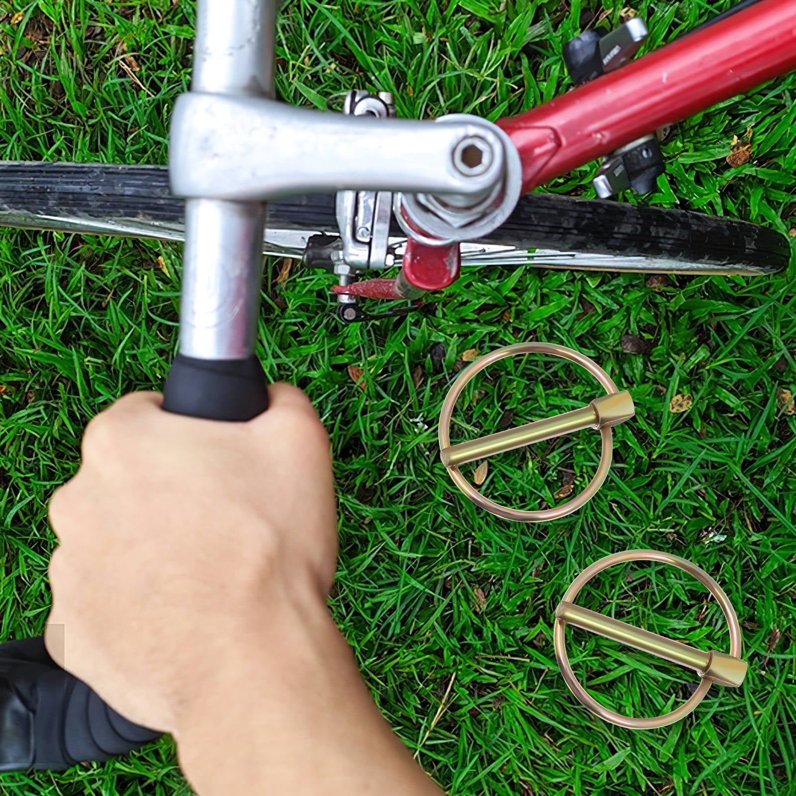 PBPBOX 10 Pcs Trailer Lock Pin Tool Heavy Duty Iron For Lawn Mowers ...