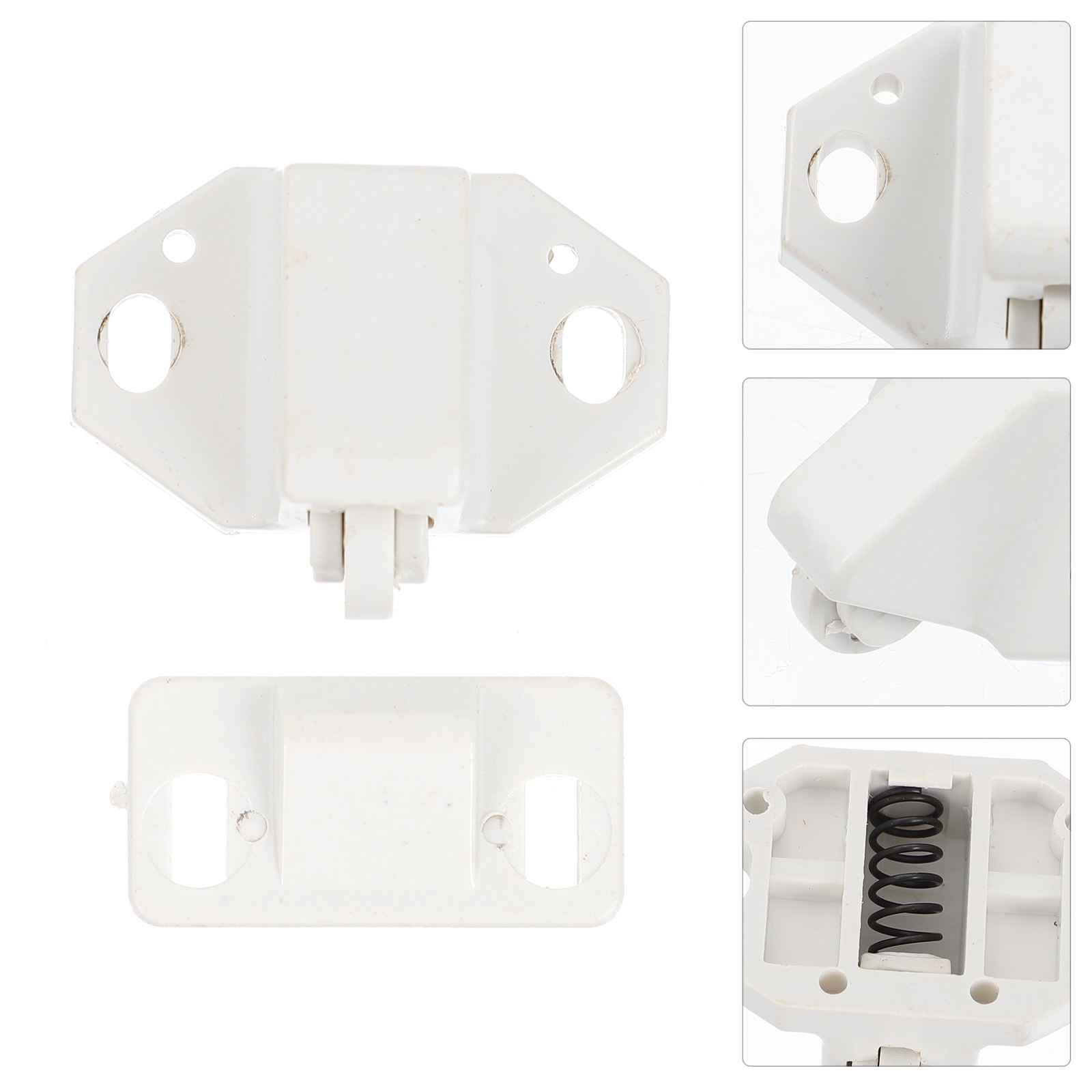 PBPBOX 10 Sets White Plastic Door Catch Latch for Screen Doors ...