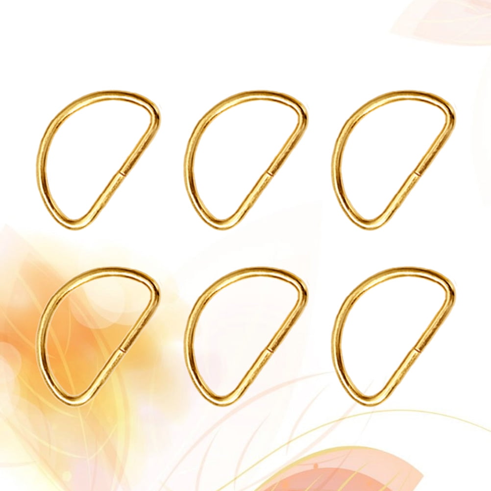 PBPBOX 100PCS Heavy Duty D Rings for Armor DIY Projects Golden ...