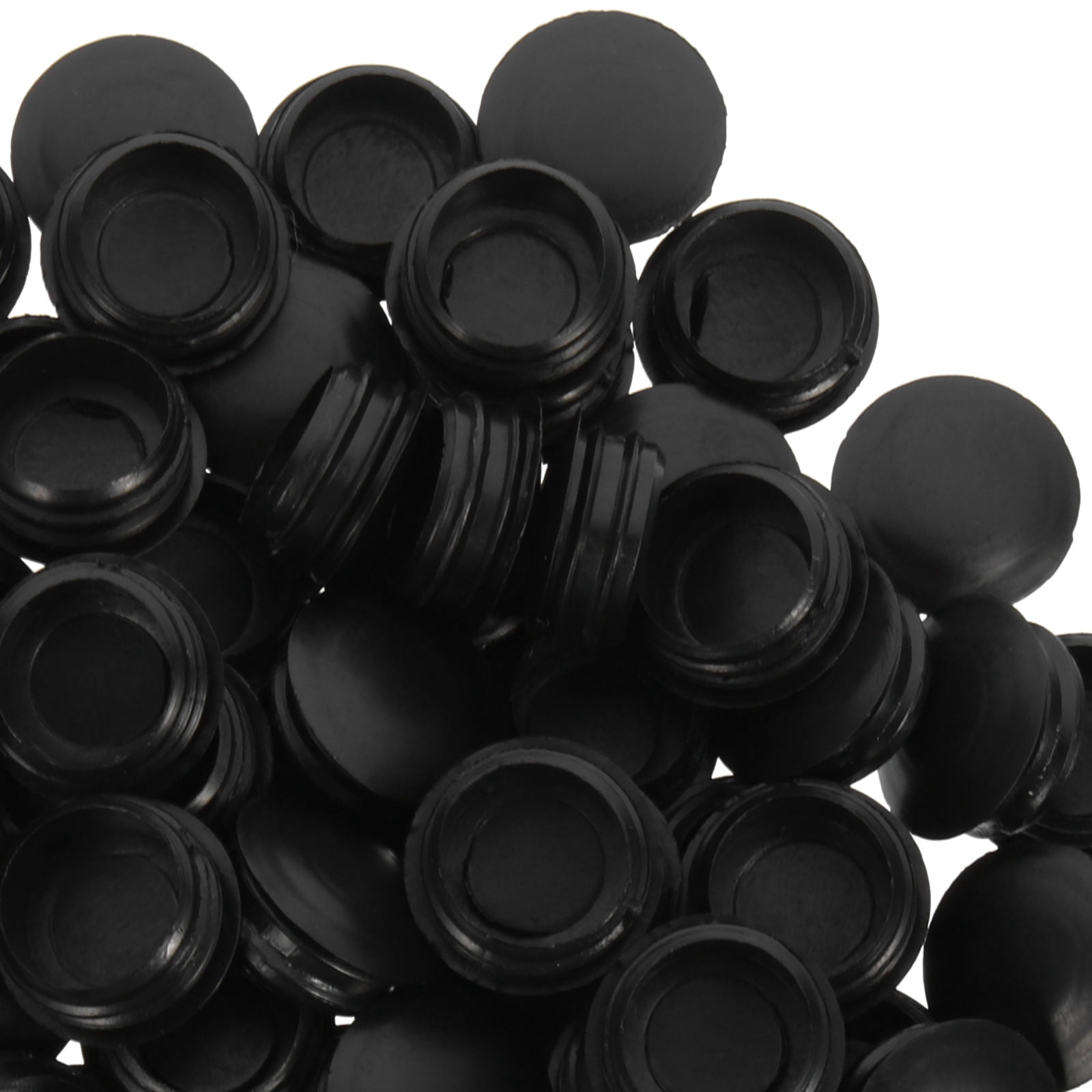 PBPBOX 100Pcs Plastic Furniture Hole Plugs Black Screw in Decorative ...