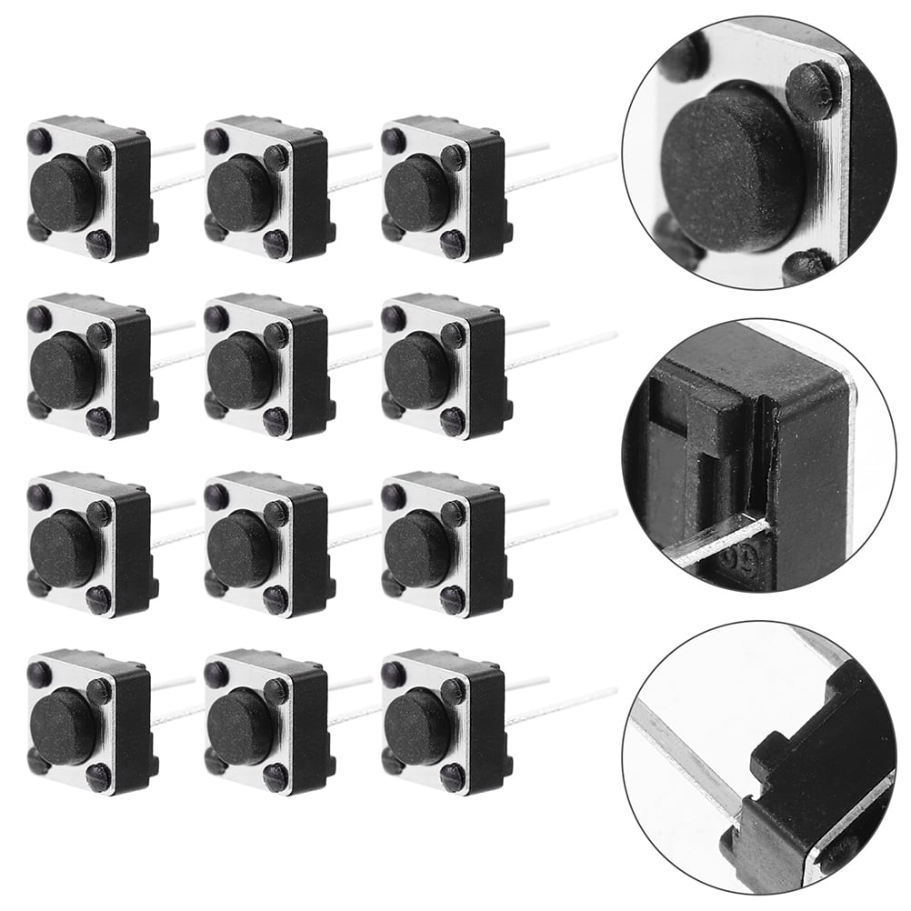 PBPBOX 100Pcs Tactile Button Surface Mount Momentary Switch for Circuit ...