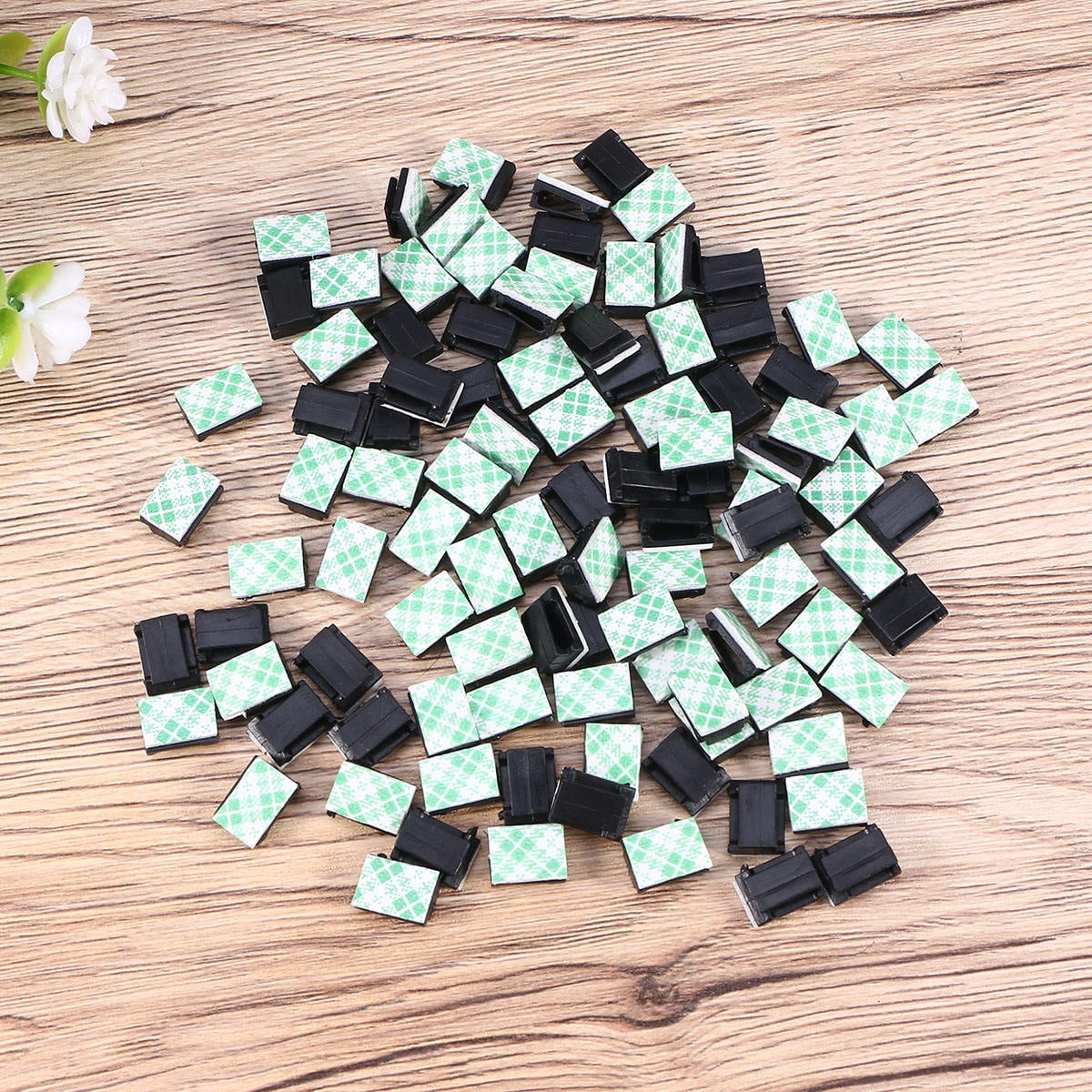 PBPBOX 100pcs Adhesive Cable Clips for Wire Organization and Cable ...