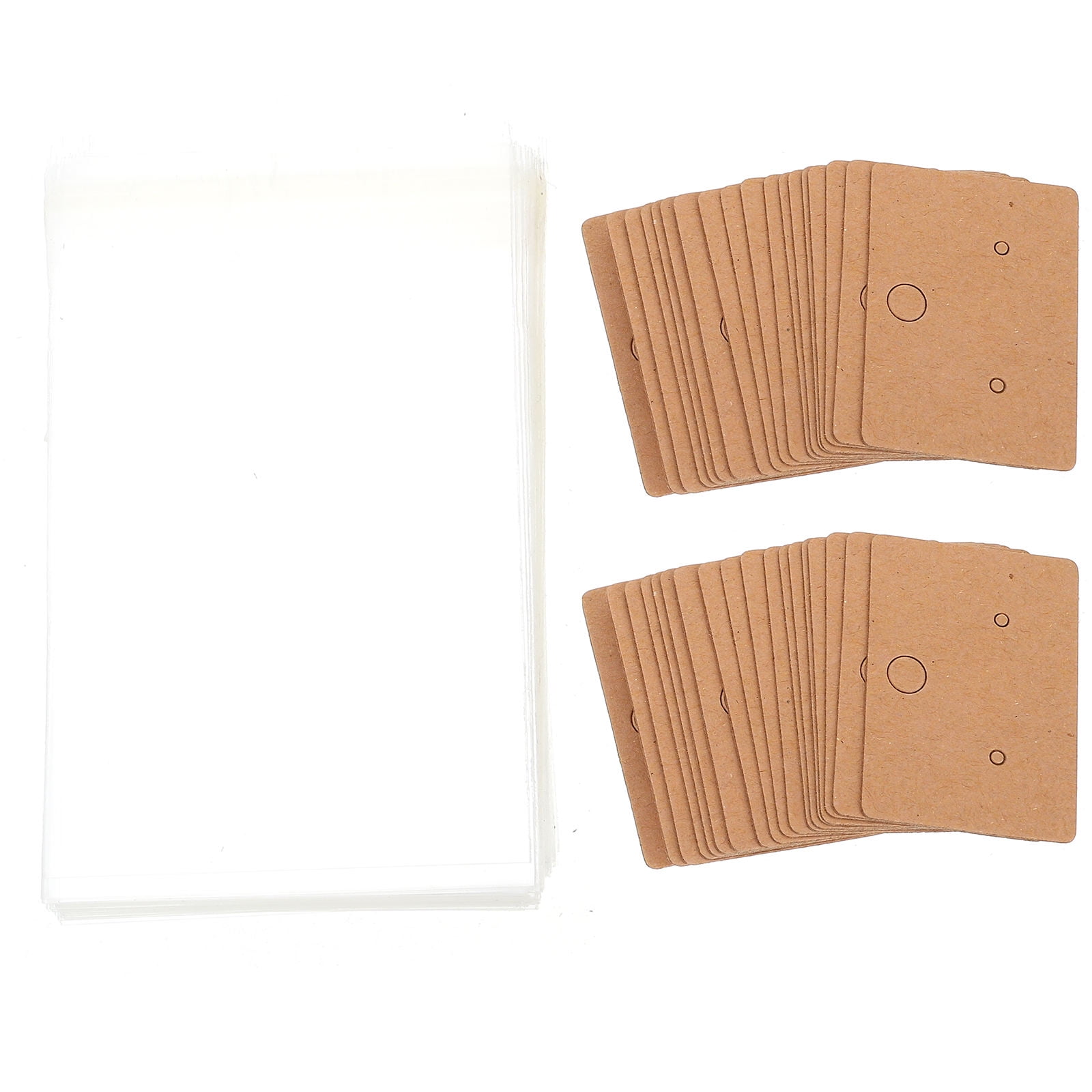 PBPBOX Rectangle Cardboard Earring Holder Assorted Color for Storage ...