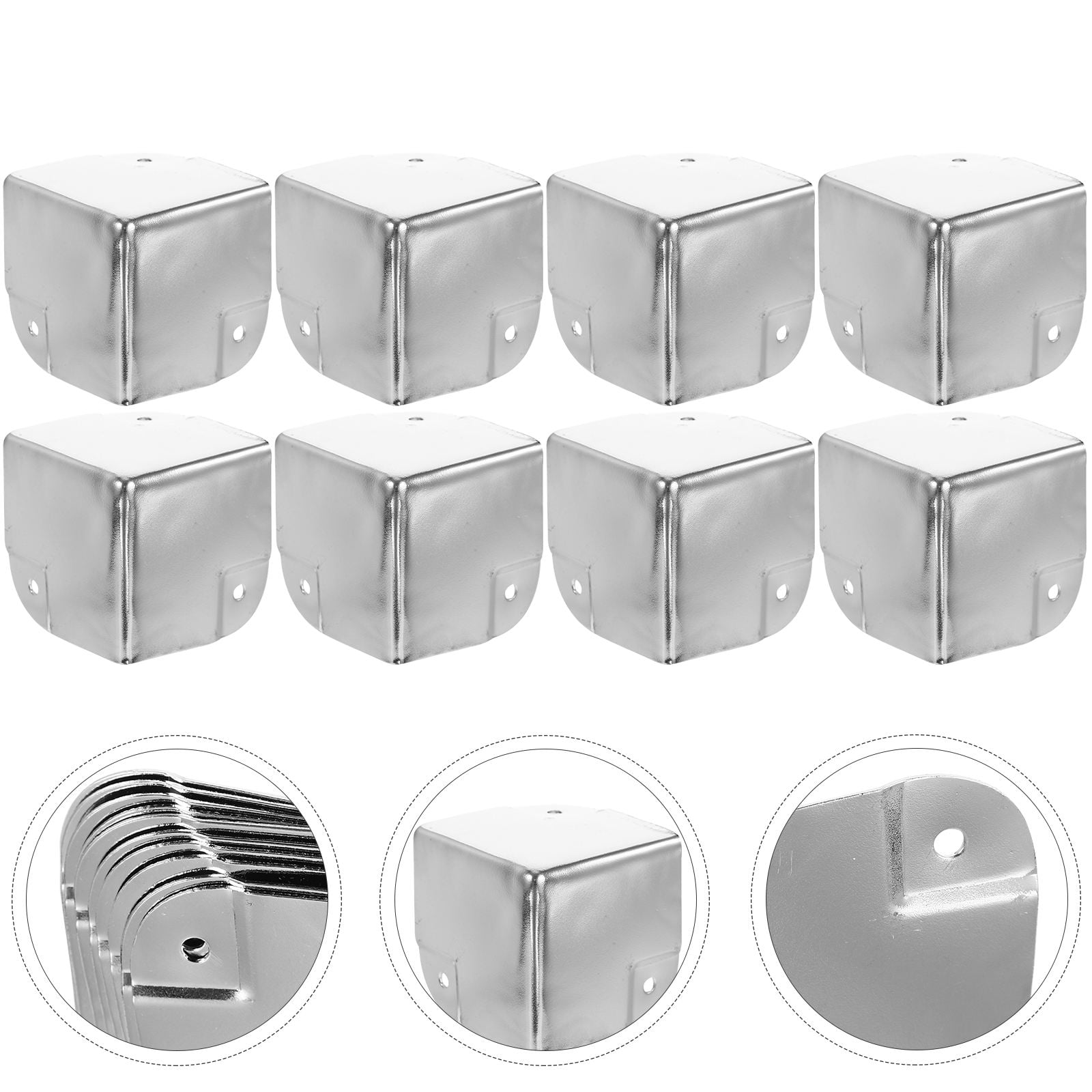 PBPBOX Furniture Corner Protectors Silver Iron 10Pcs 2In - Walmart.com