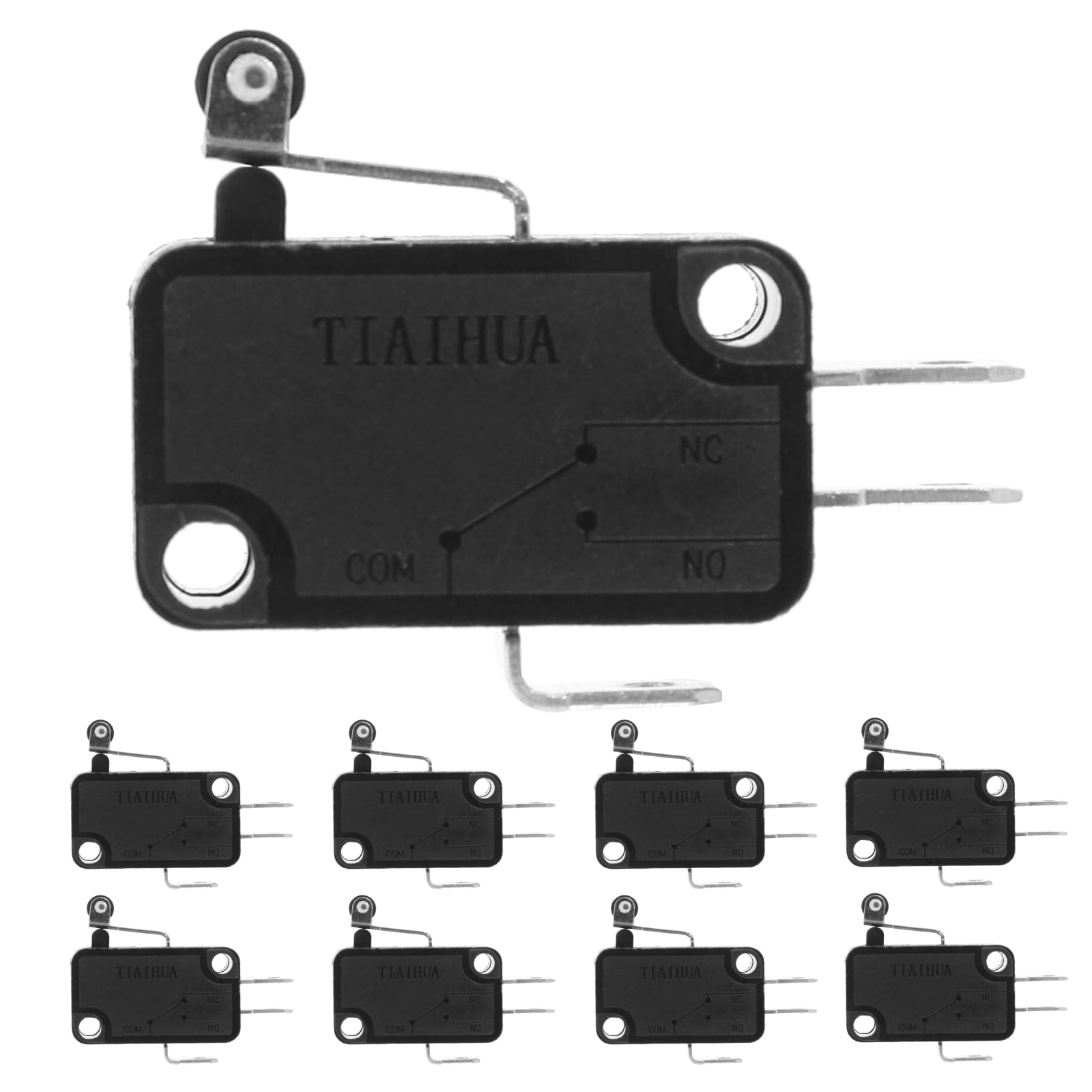 PBPBOX 10Pcs Limit Switch Snap Action Switch Roller Lever for Home ...