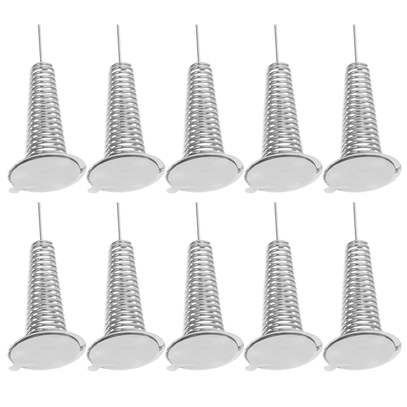 PBPBOX 10Pcs Silver Metal Spring Base for Car Dashboard Ornament ...