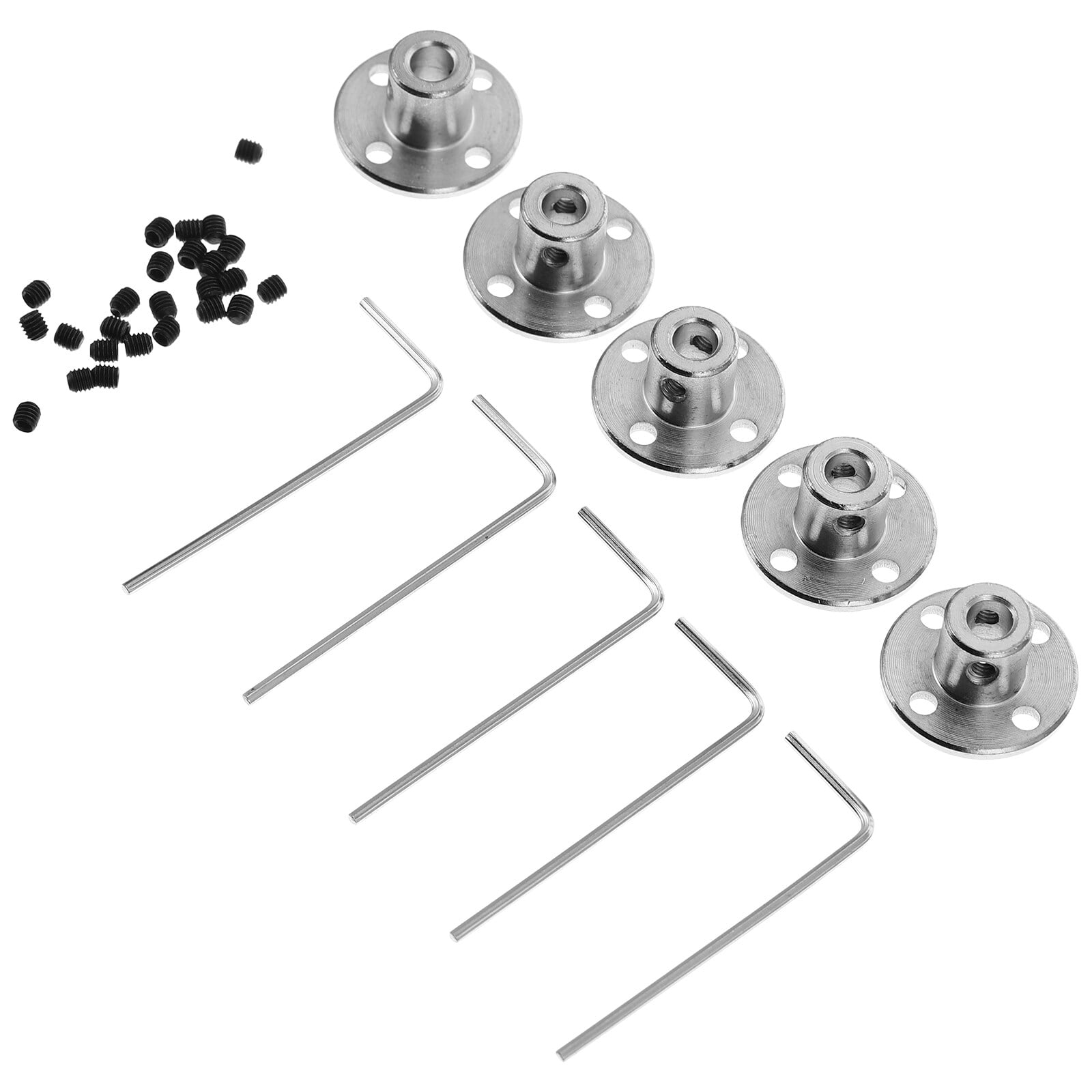 PBPBOX 10Pcs Steel Flange Coupling For Motor Guide Shaft Coupler Model ...