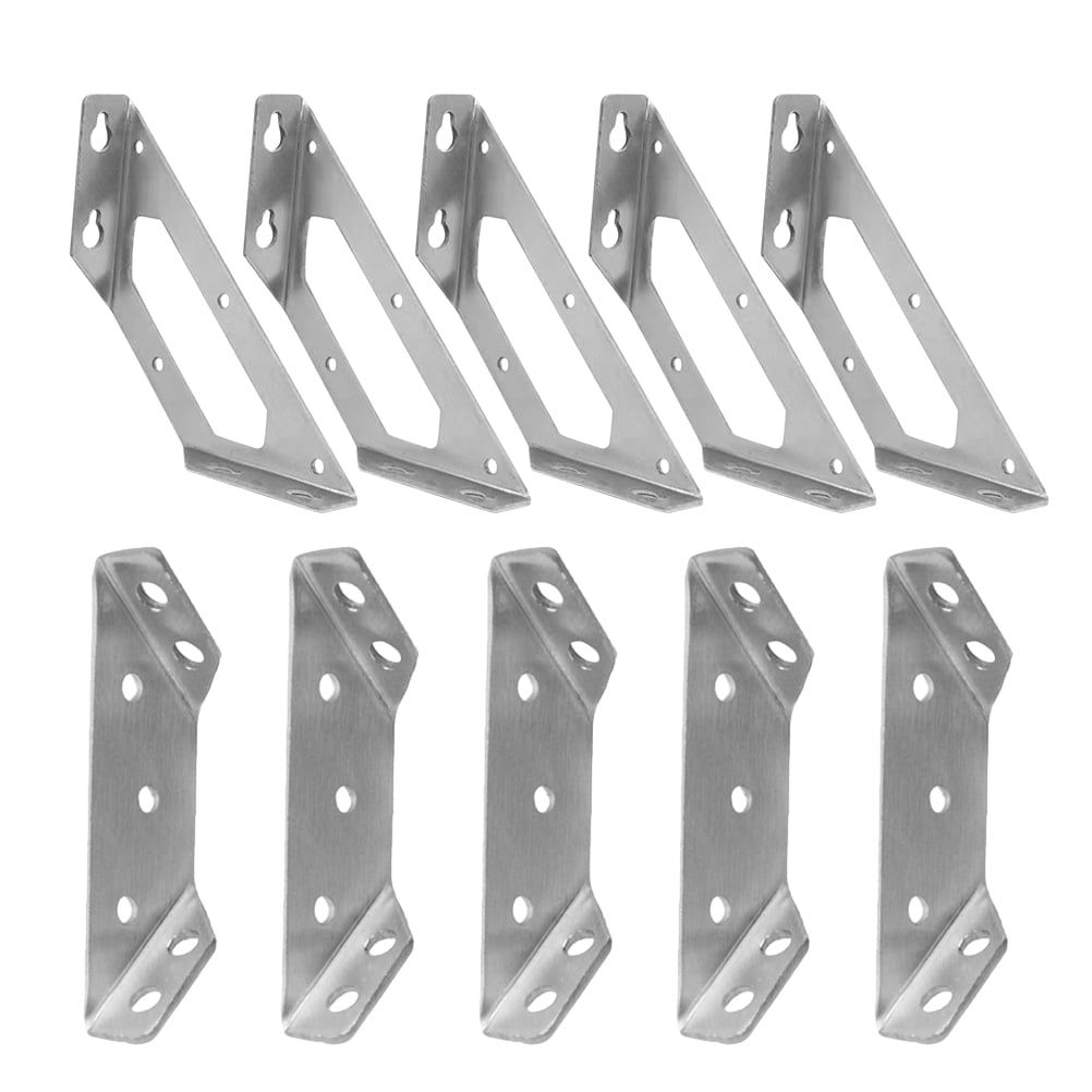 PBPBOX Cabinet Brackets Support Stainless Steel 90 Degree Small Braces ...